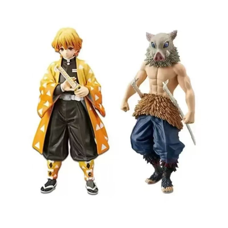 Demon Slayer: Kimetsu no Yaiba Figure Set - Zenitsu + Inosuke Model ...