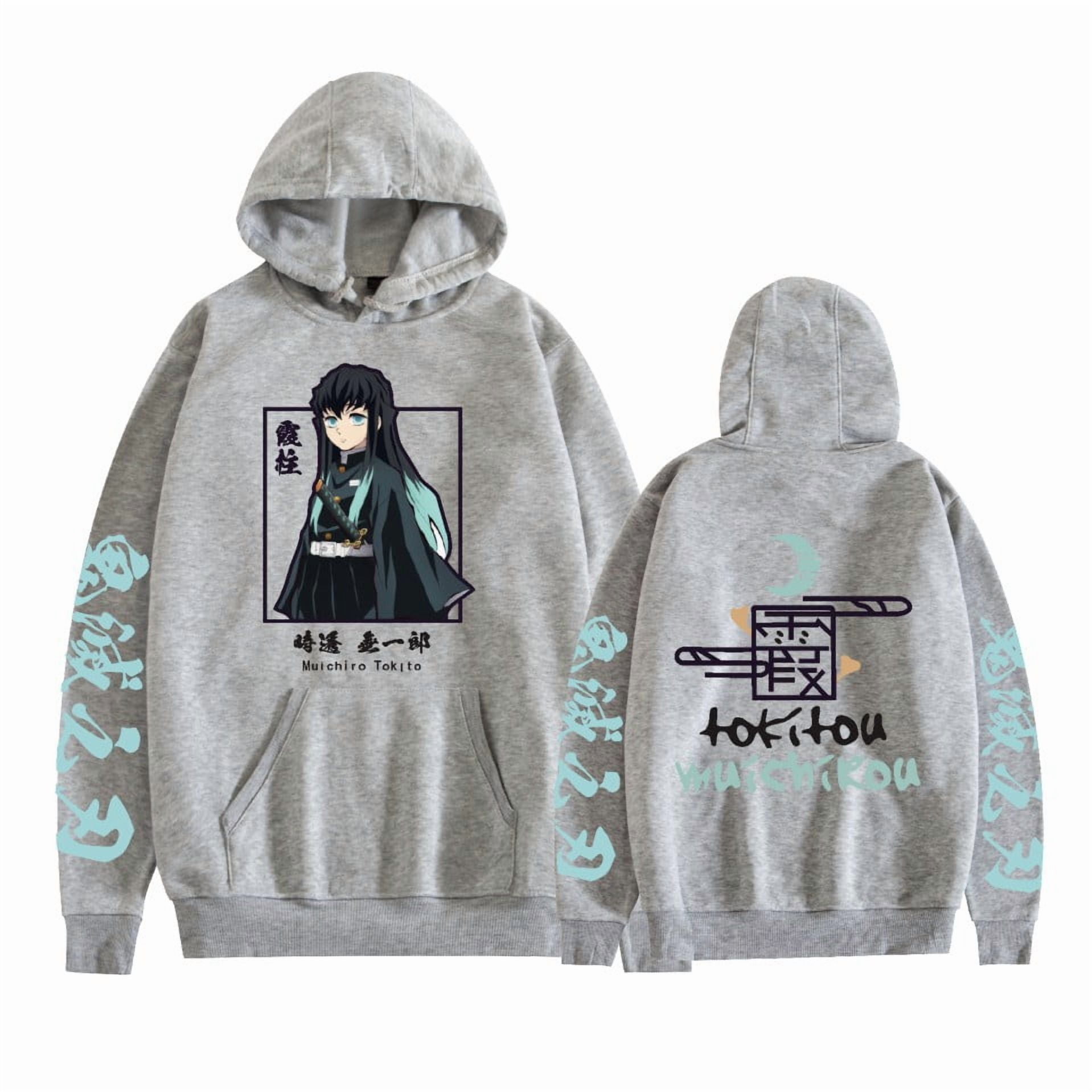 Demon Slayer: Kimetsu no Yaiba Hooded Sweatshirt Pullover Casual Top ...