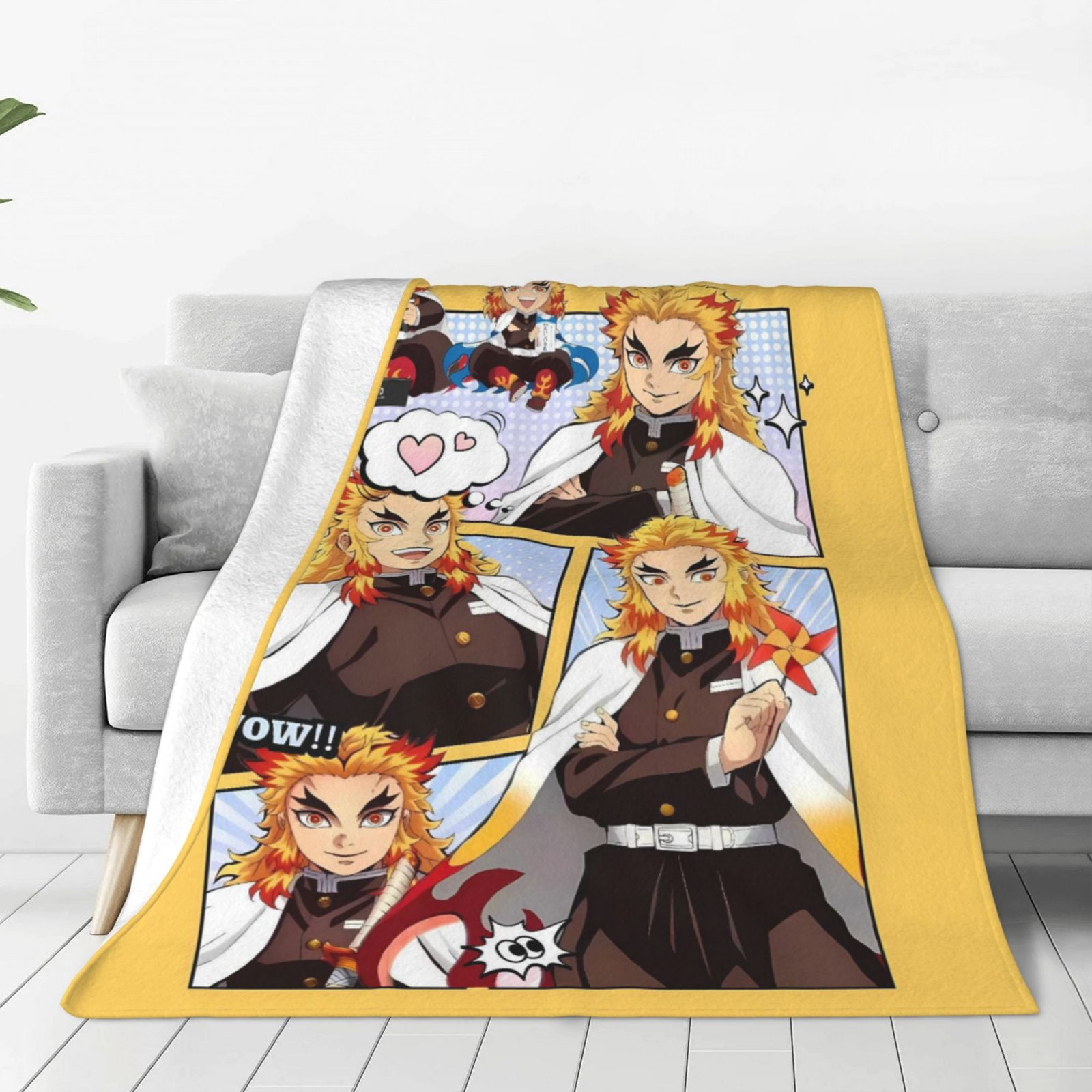 Demon Slayer: Kimetsu no Yaiba Kyojuro Rengoku Manga Panel Theme ...