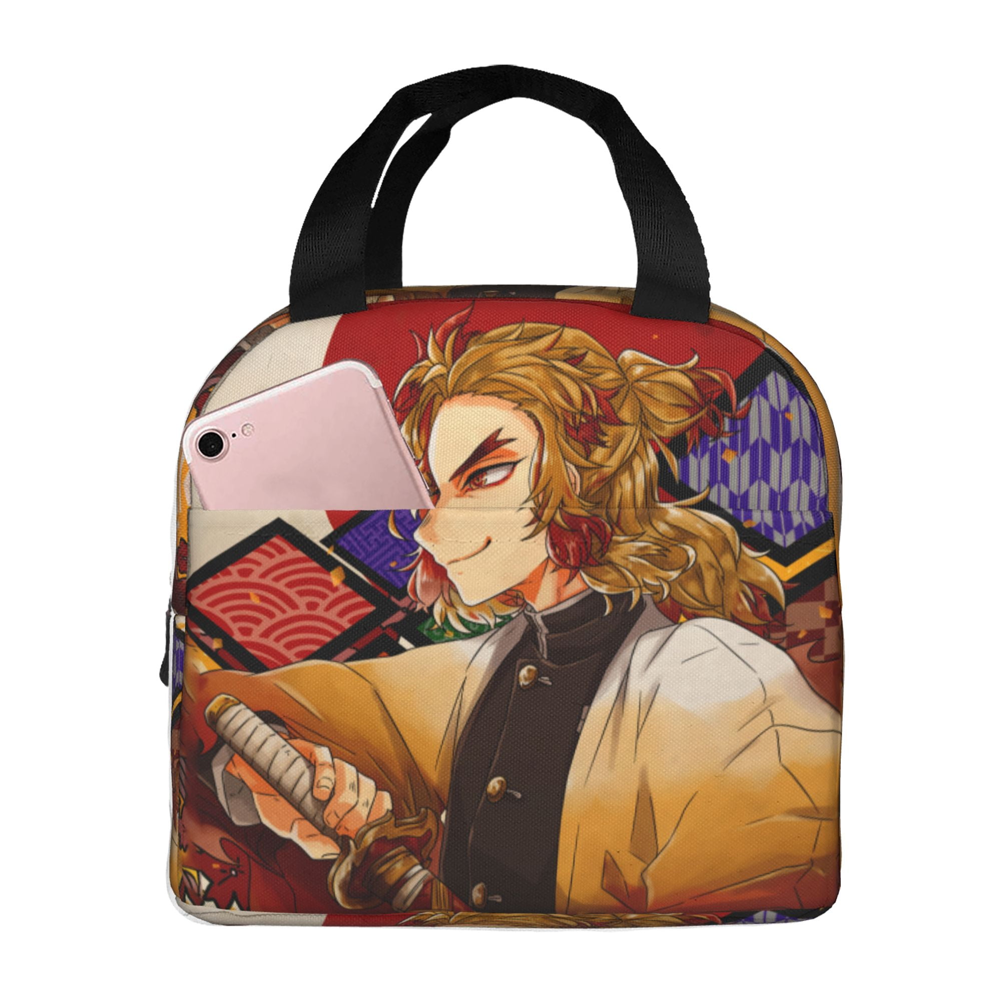 Demon Slayer Kimetsu no Yaiba Lunch Bag Tote Bag Insulated Lunch Box ...