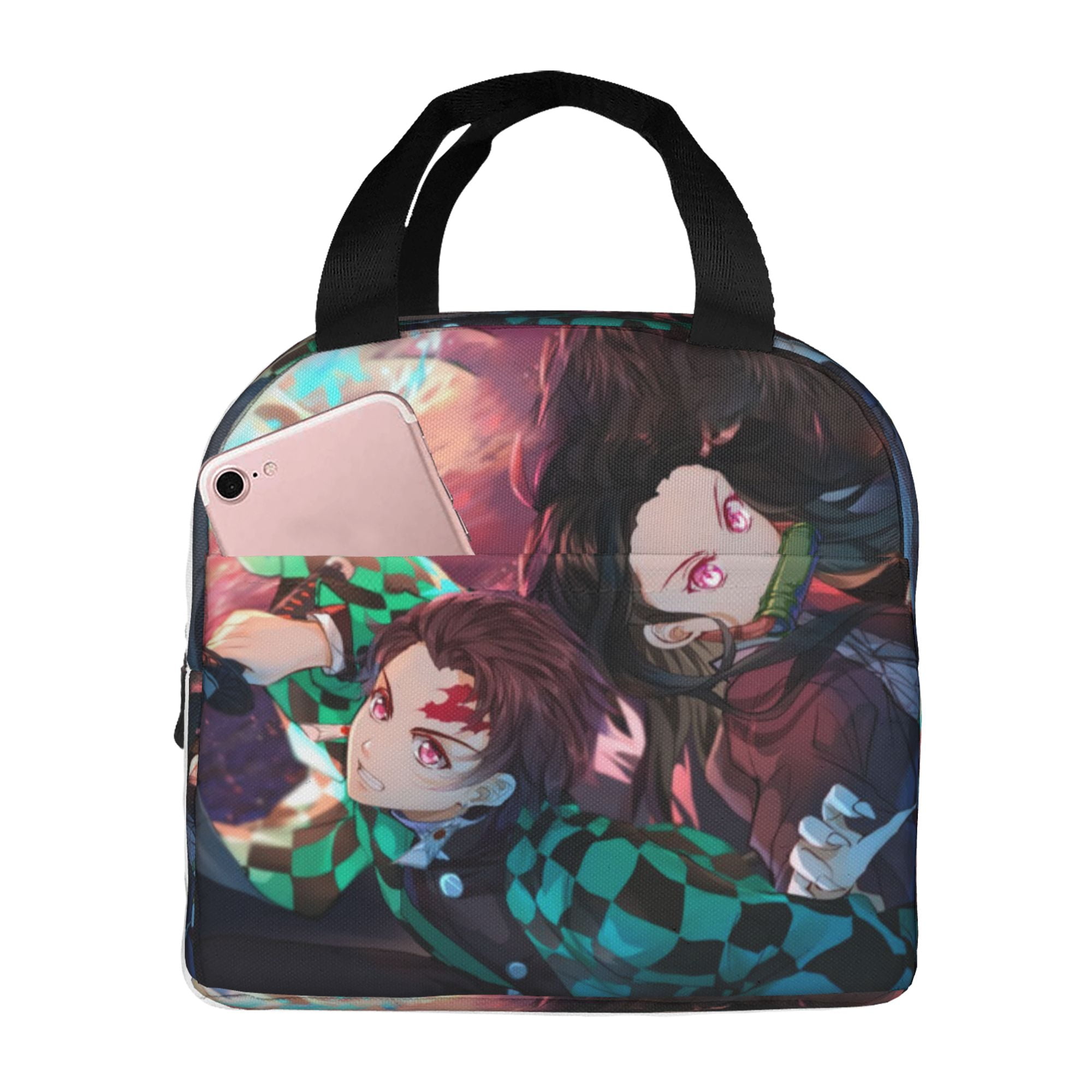 Demon Slayer Kimetsu no Yaiba Lunch Bag Tote Bag Insulated Lunch Box ...
