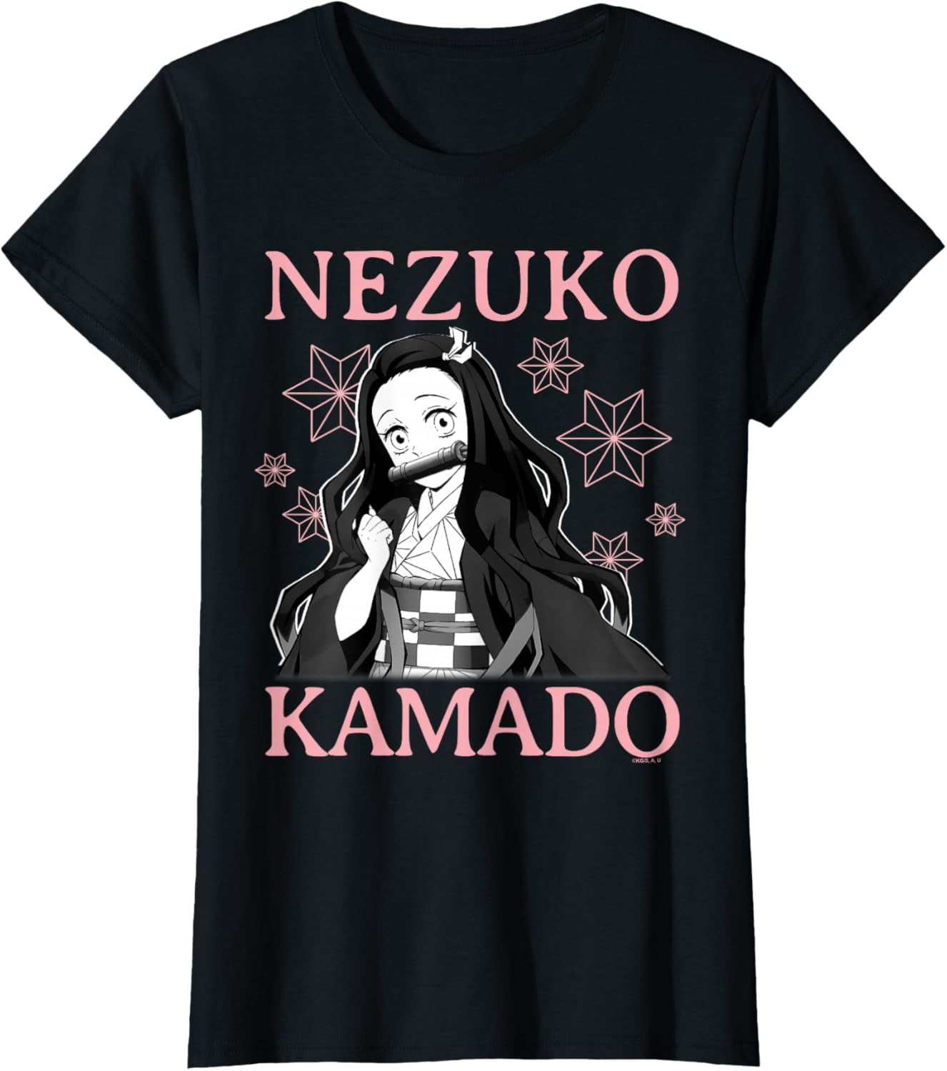 Demon Slayer: Kimetsu no Yaiba Nezuko Kamado Cute T-Shirt - Walmart.com