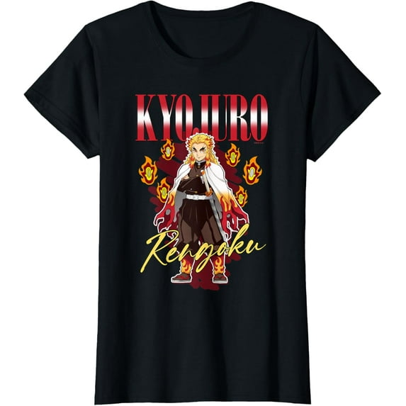 Demon Slayer: Kimetsu no Yaiba Rengoku Flame Hashira Classic T-Shirt ...