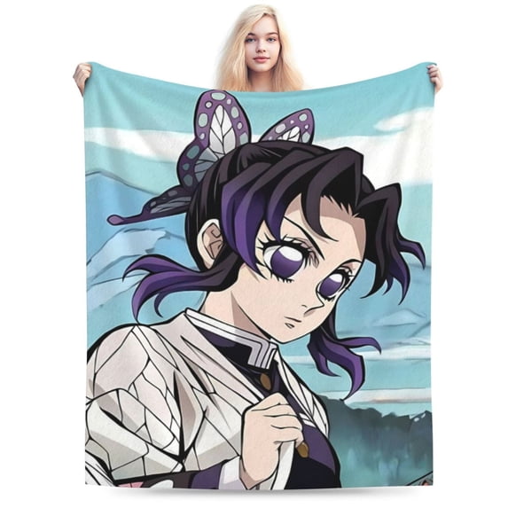 Demon Slayer: Kimetsu no Yaiba Shinobu Kocho Butterfly Hashira Flannel ...