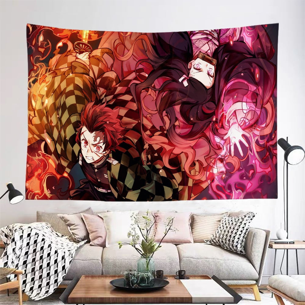 Demon Slayer:Kimetsu no Yaiba-Tapestry Prevalent Photography Background ...