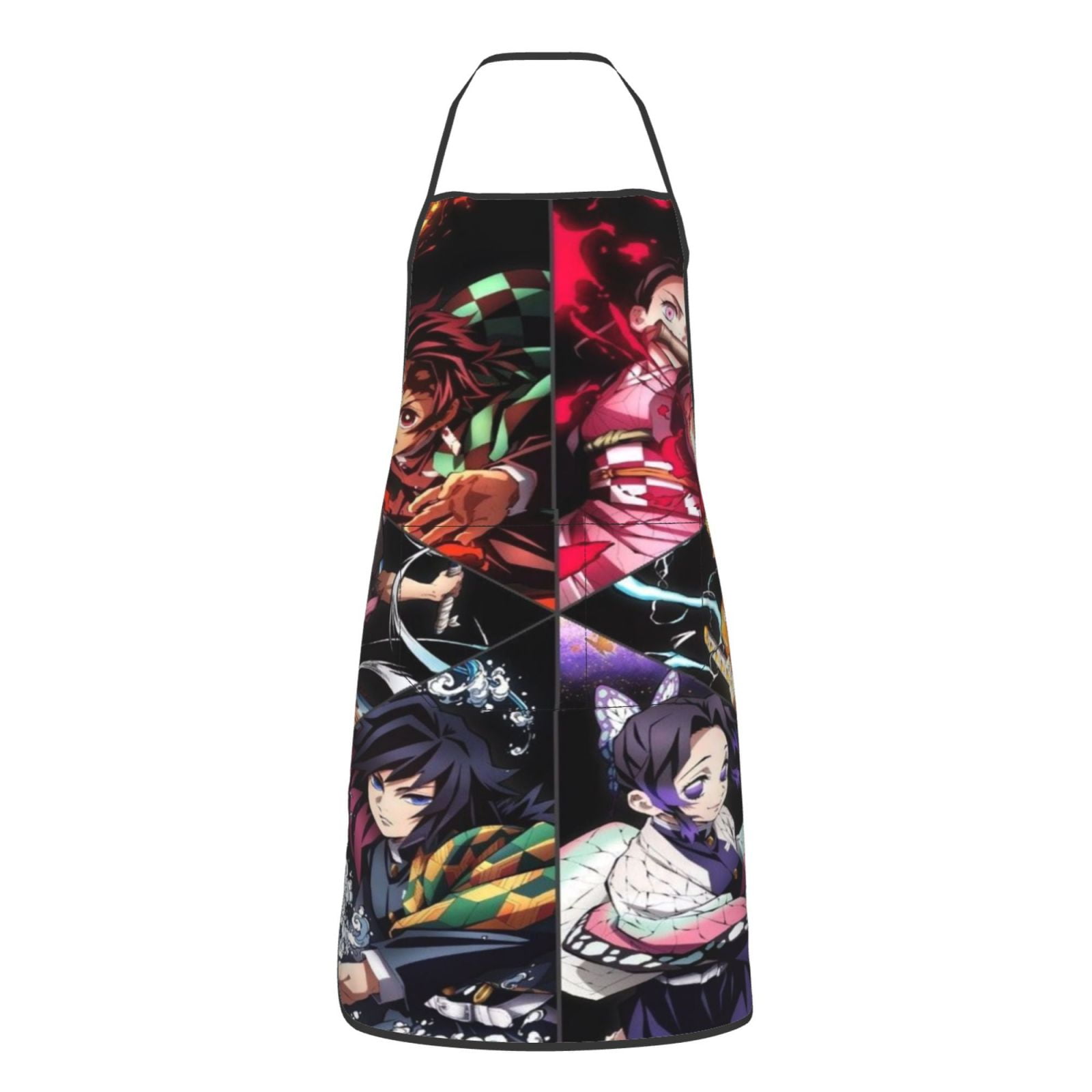 Demon Slayer Kitchen Apron,for with Pockets Washable Aprons for Baking ...