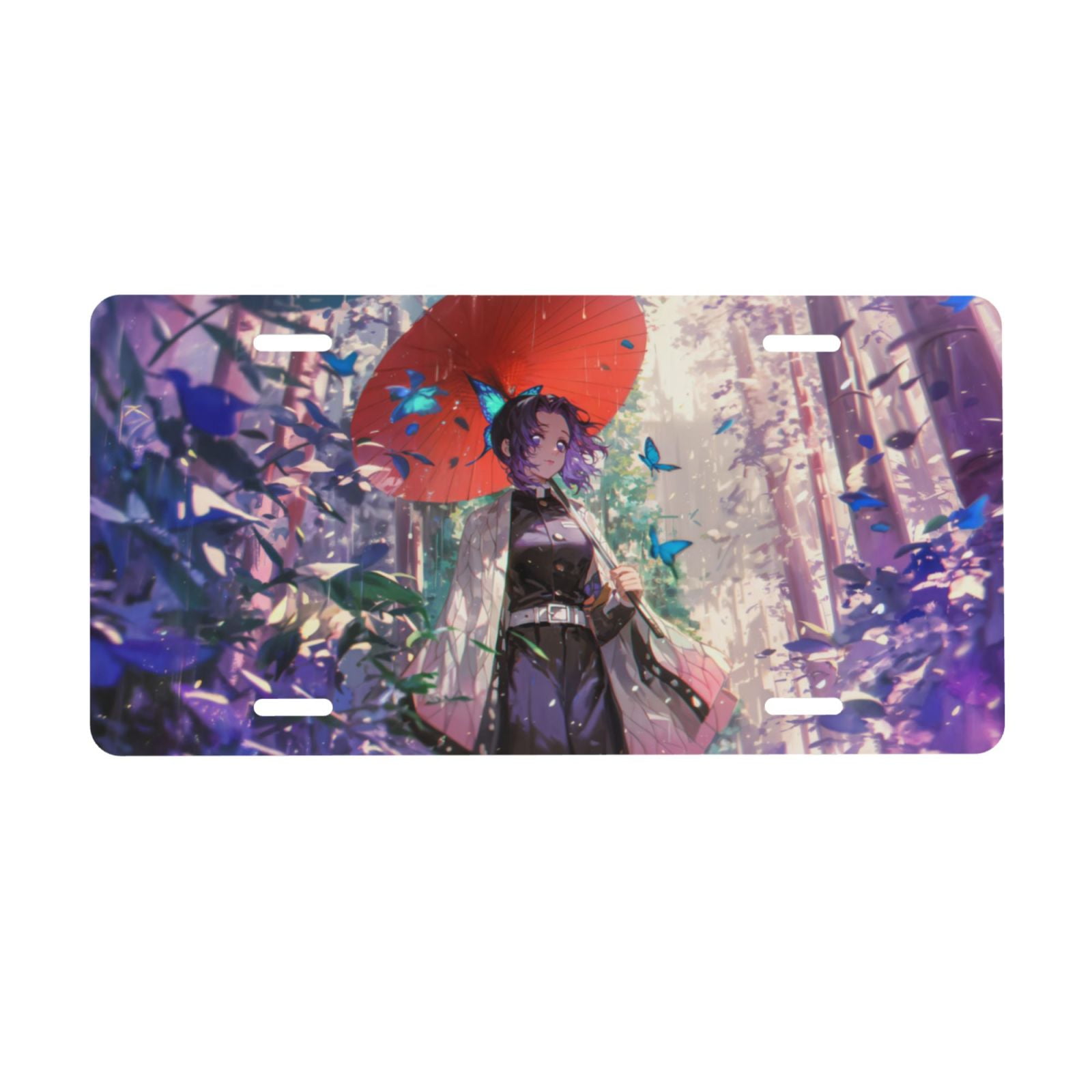 Demon Slayer Kochou Shinobu License Plate, Car Front License Plates ...