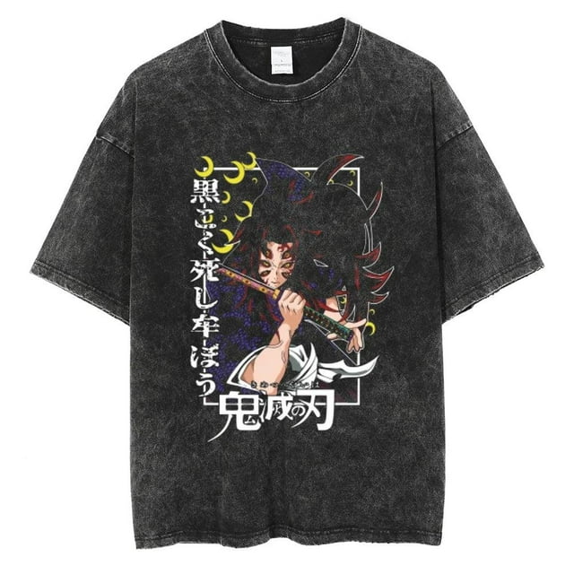 Demon Slayer Kokushibo Upper Moon One Oversized Vintage T Shirt1