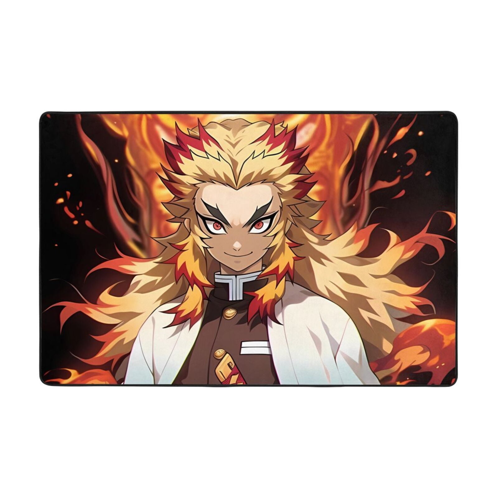 Demon Slayer Kyojuro Rengoku Rugs Washable Cover Floor Rug Carpets ...