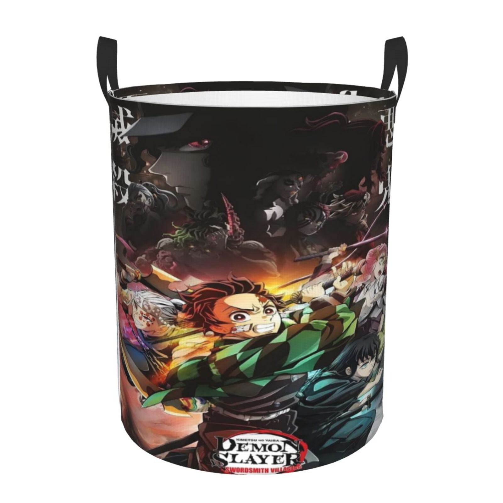 Demon Slayer Large Laundry Basket With Handle, Collapsible Laundry ...
