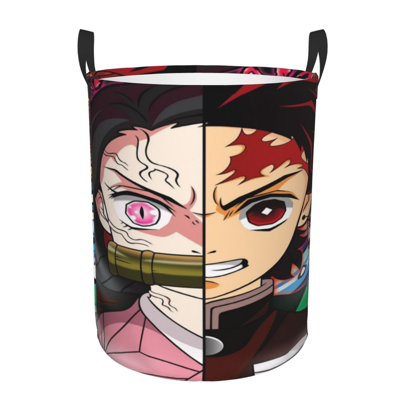 Demon Slayer Large Laundry Basket With Handle, Collapsible Laundry ...