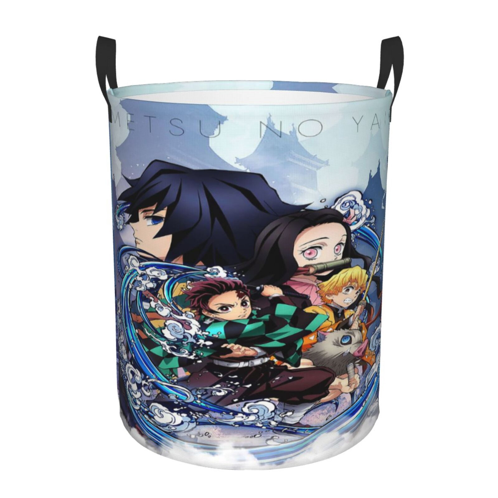 Demon Slayer Large Laundry Basket With Handle, Collapsible Laundry ...