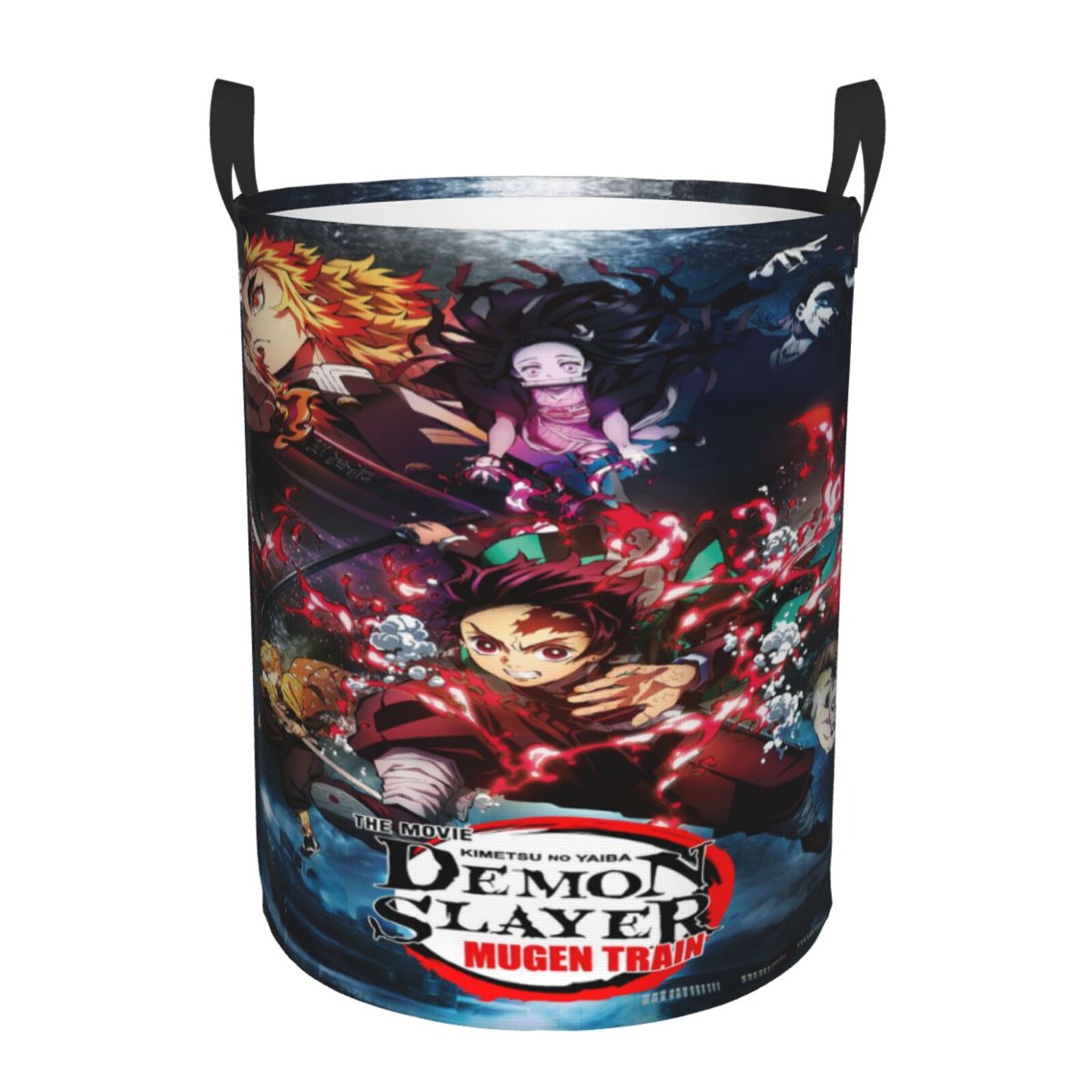 Demon Slayer Large Laundry Basket With Handle, Collapsible Laundry ...