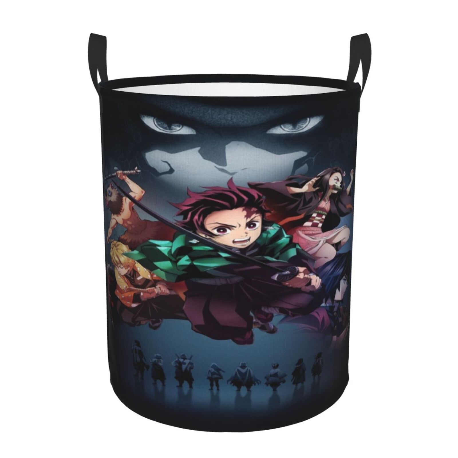 Demon Slayer Large Laundry Basket With Handle, Collapsible Laundry ...