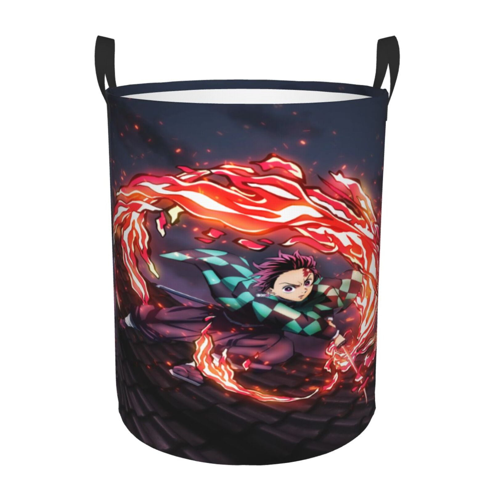 Demon Slayer Large Laundry Basket With Handle, Collapsible Laundry ...