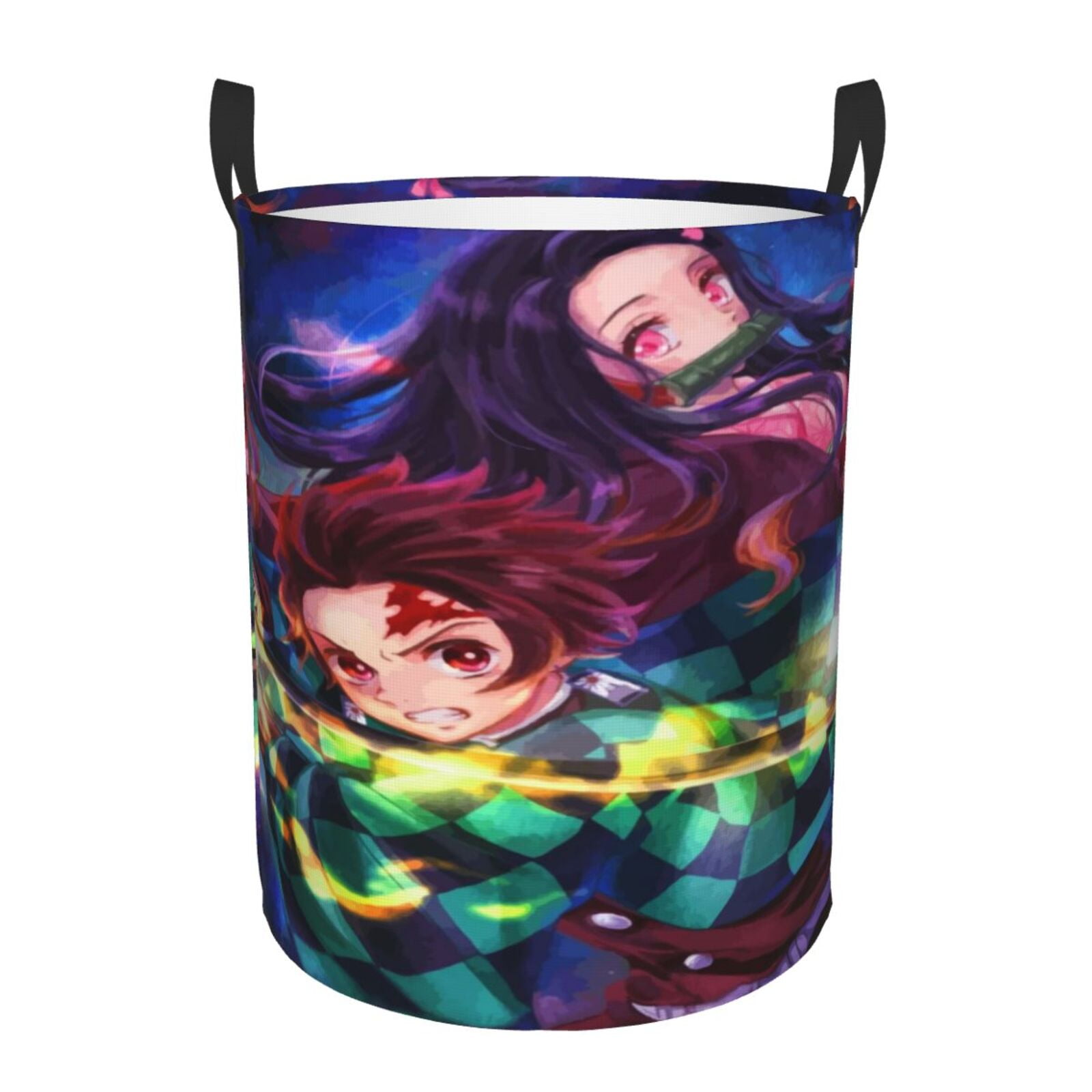 Demon Slayer Large Laundry Basket With Handle, Collapsible Laundry ...