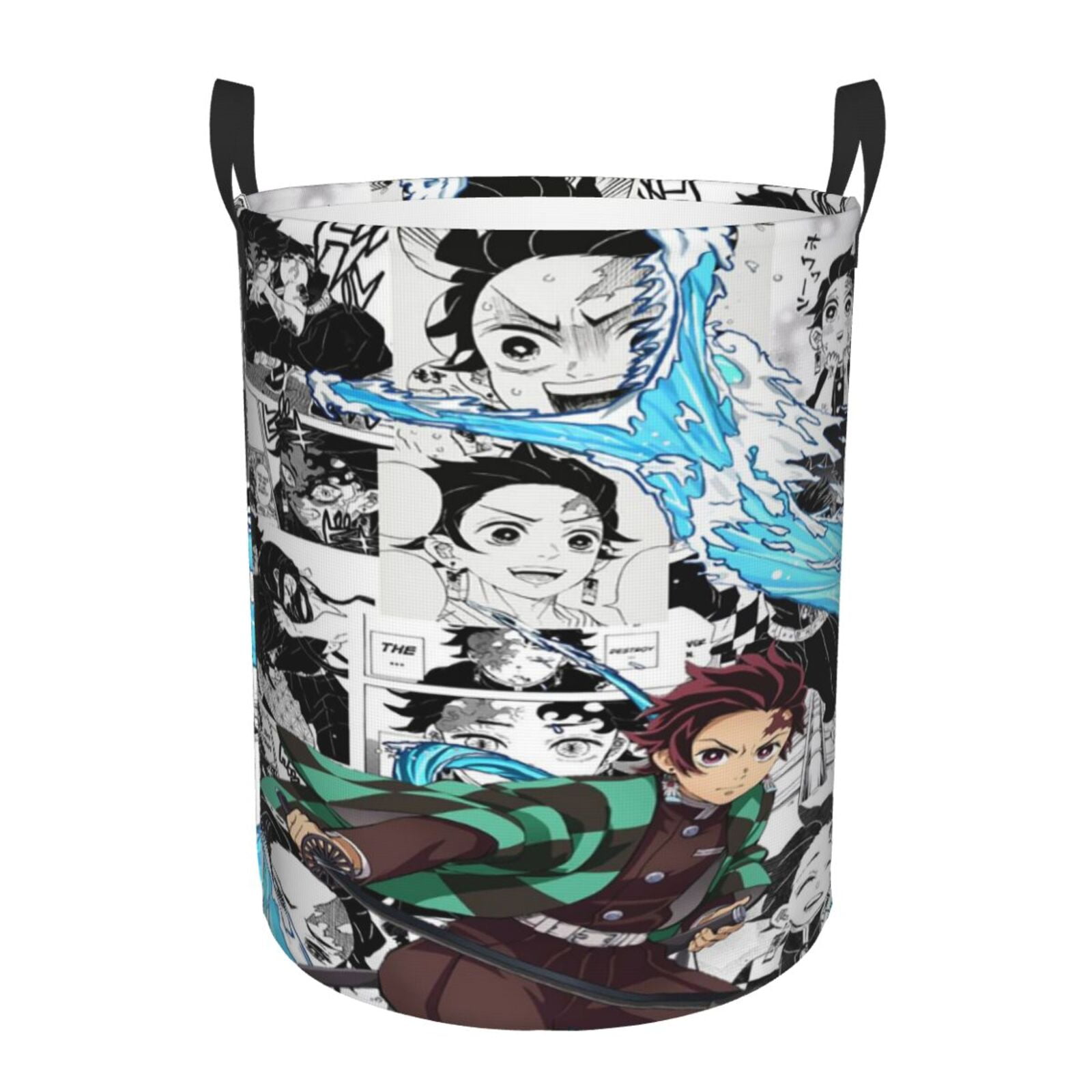 Demon Slayer Large Laundry Basket With Handle, Collapsible Laundry ...