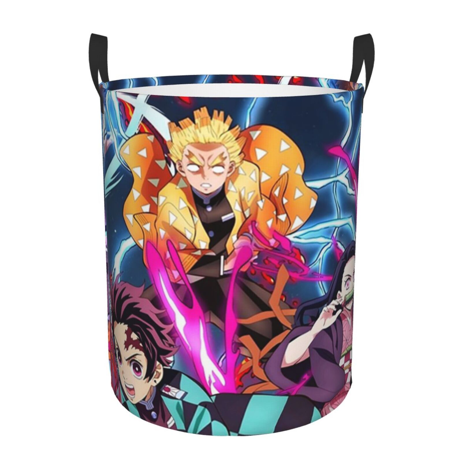 Demon Slayer Large Laundry Hamper, Collapsible Laundry Basket With ...
