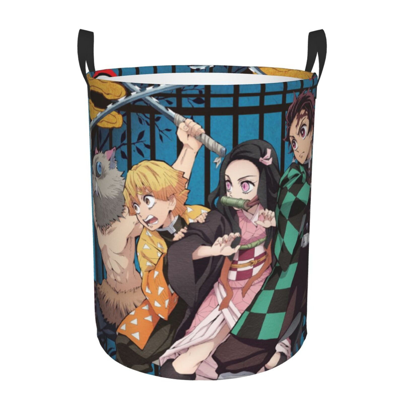 Demon Slayer Large Laundry Hamper, Collapsible Laundry Basket With ...