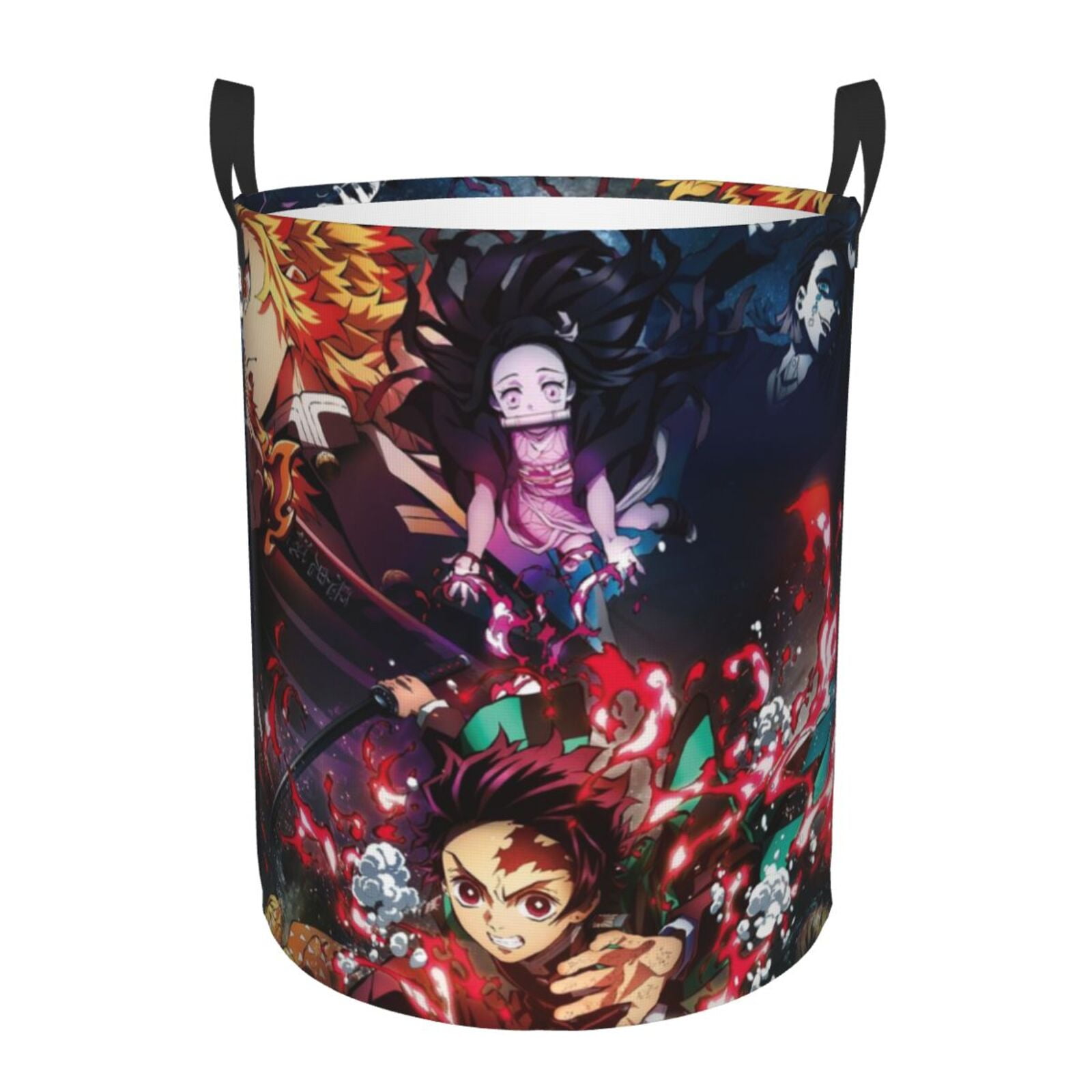 Demon Slayer Large Laundry Hamper, Collapsible Laundry Basket With ...