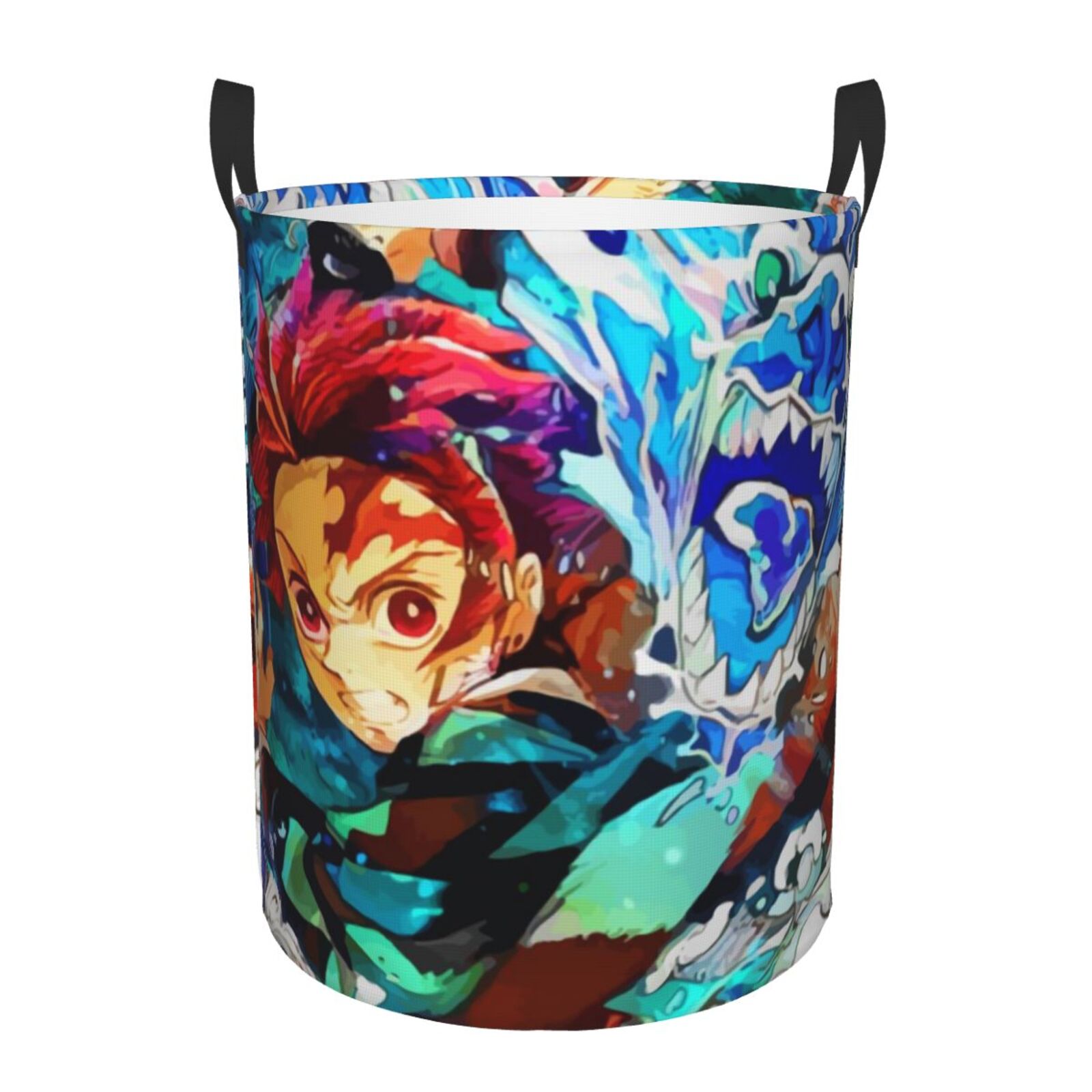 Demon Slayer Large Laundry Hamper, Collapsible Laundry Basket With ...