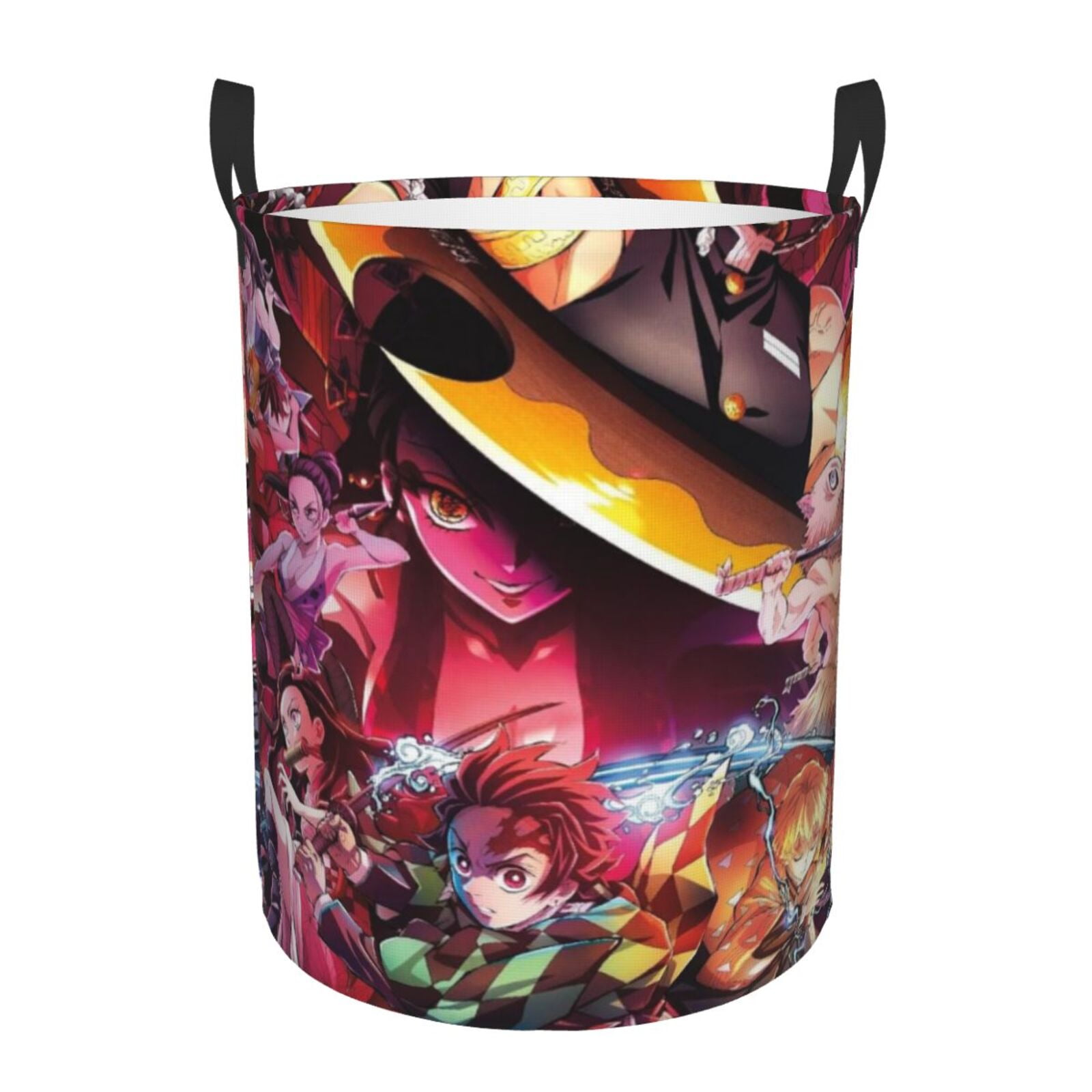 Demon Slayer Large Laundry Hamper, Collapsible Laundry Basket With ...