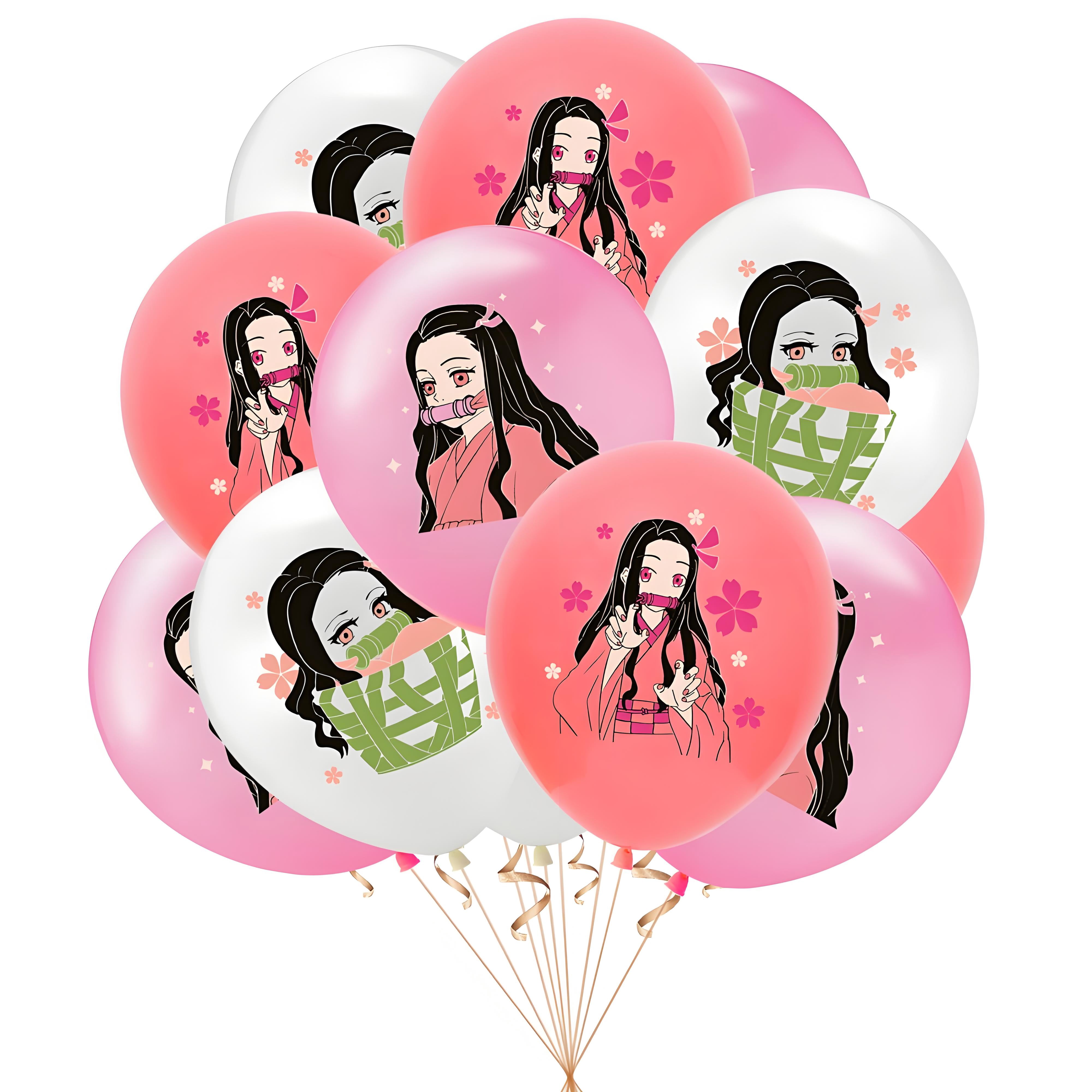 Demon Slayer Latex Balloons, 30 Pack 12 inch Anime Balloons for ...