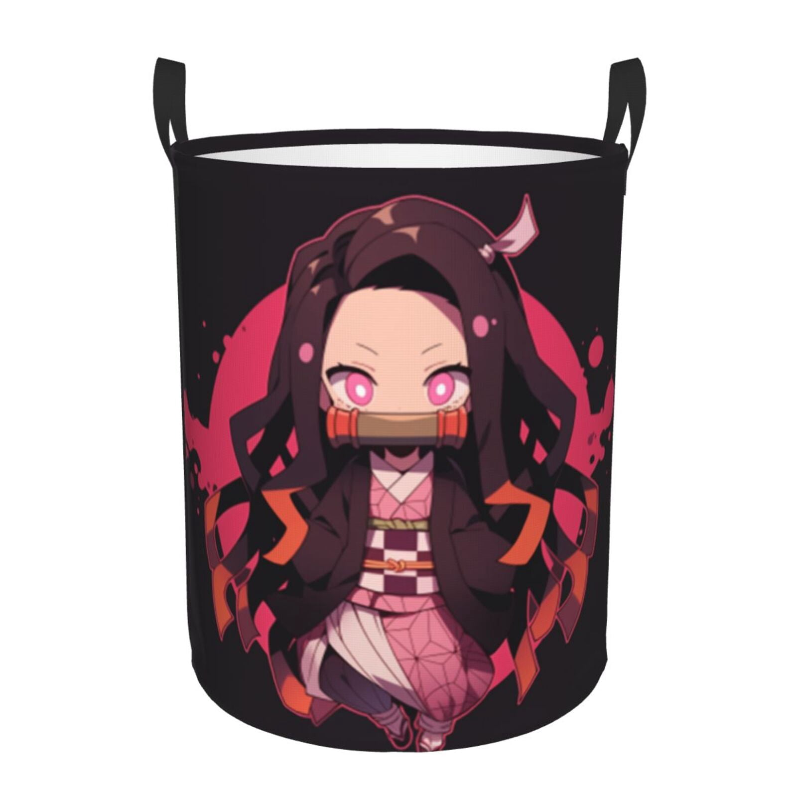 Demon Slayer Laundry Basket Circular Laundry Hamper Dirty Clothes ...