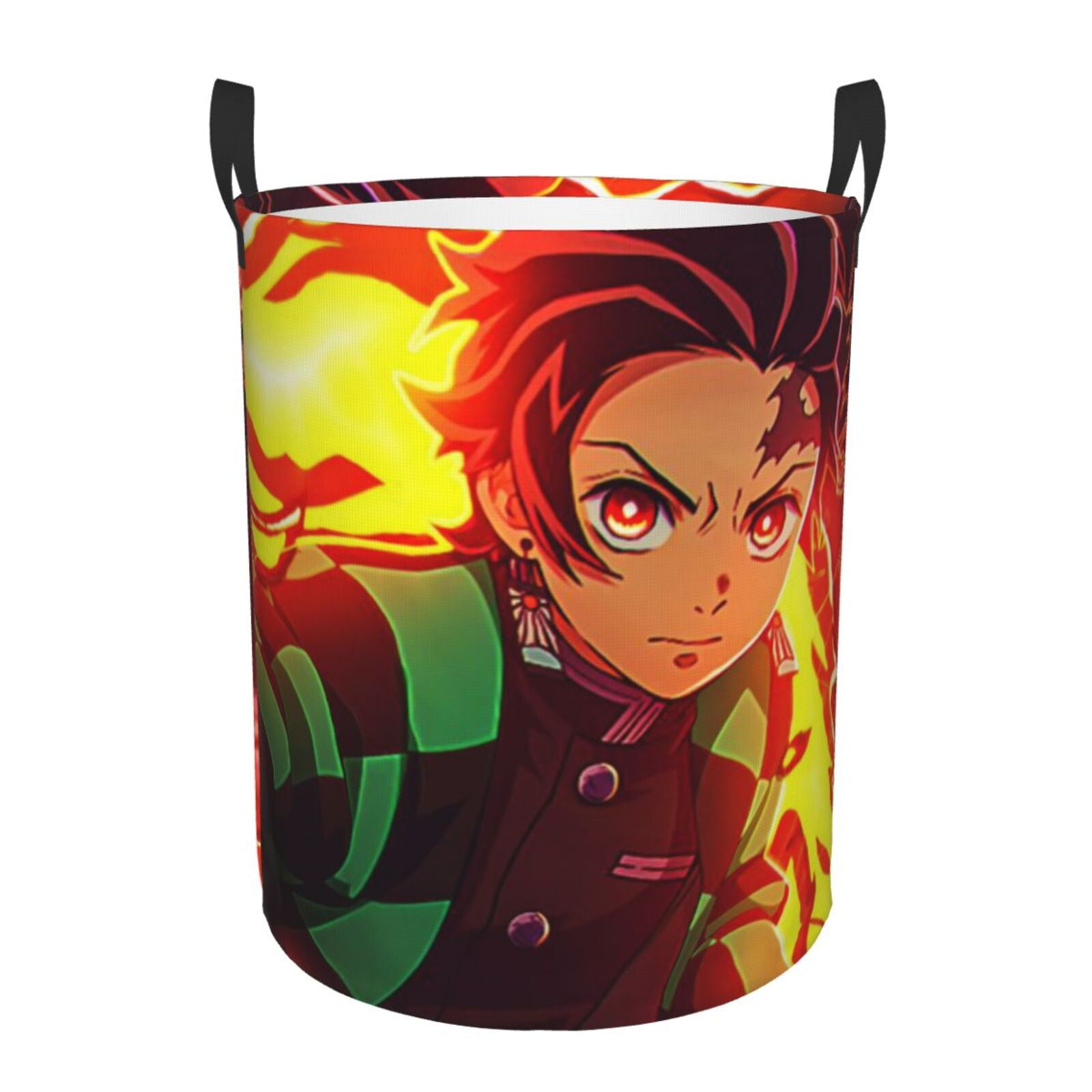 Demon Slayer Laundry Basket Circular Laundry Hamper Dirty Clothes ...