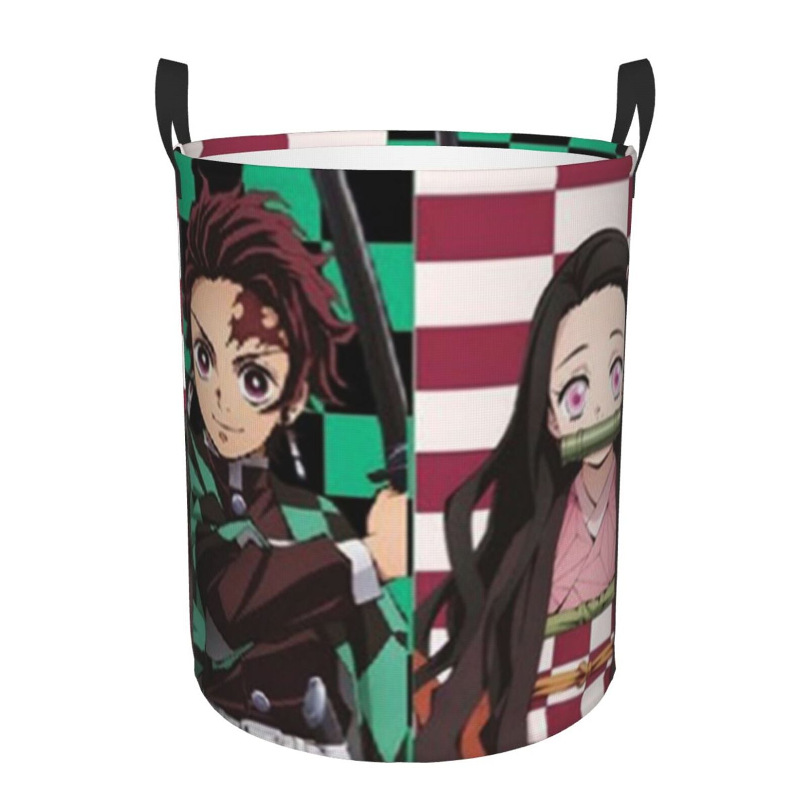 Demon Slayer Laundry Basket Circular Laundry Hamper Dirty Clothes ...