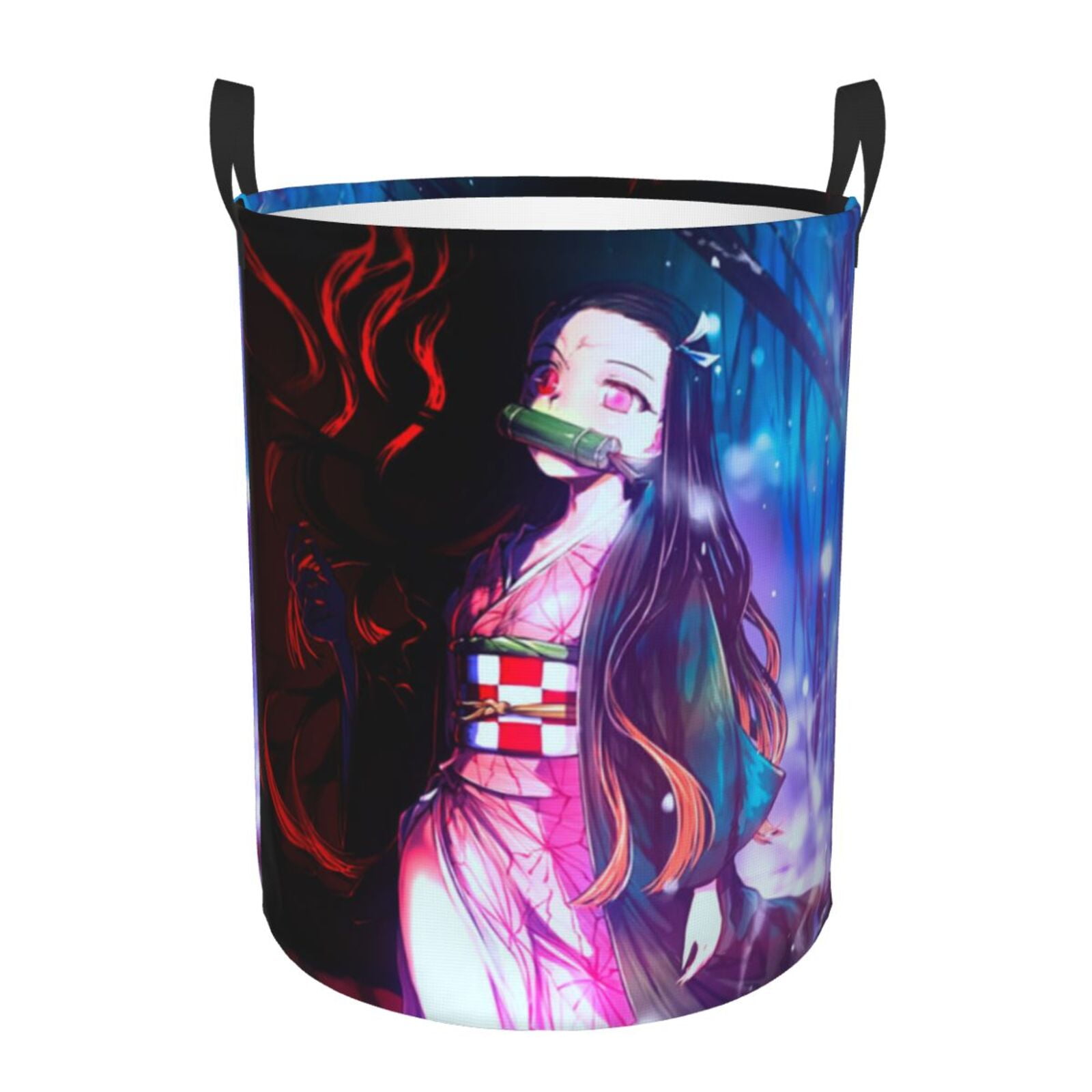 Demon Slayer Laundry Basket Circular Laundry Hamper Dirty Clothes ...