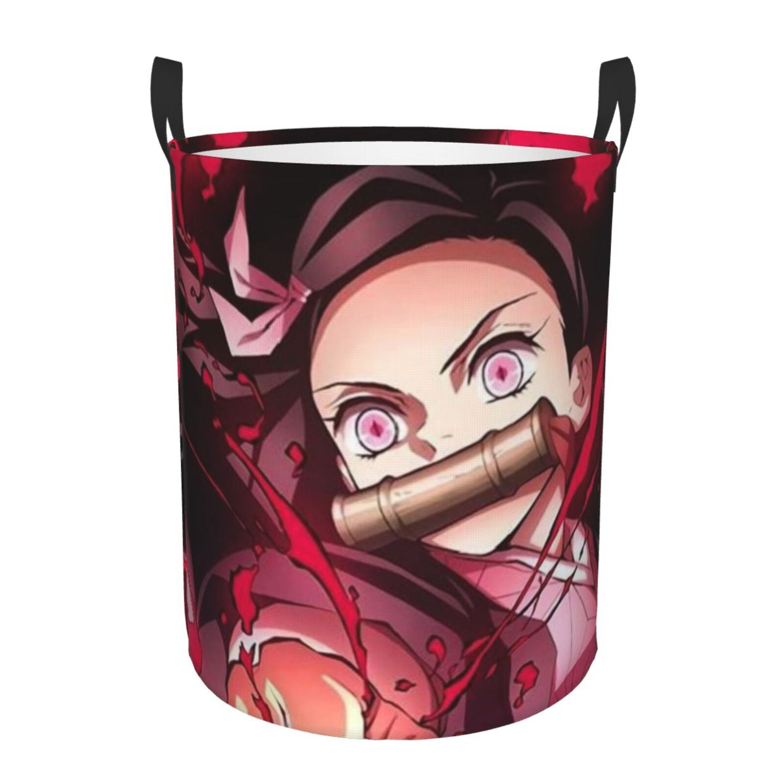 Demon Slayer Laundry Basket Circular Laundry Hamper Dirty Clothes ...
