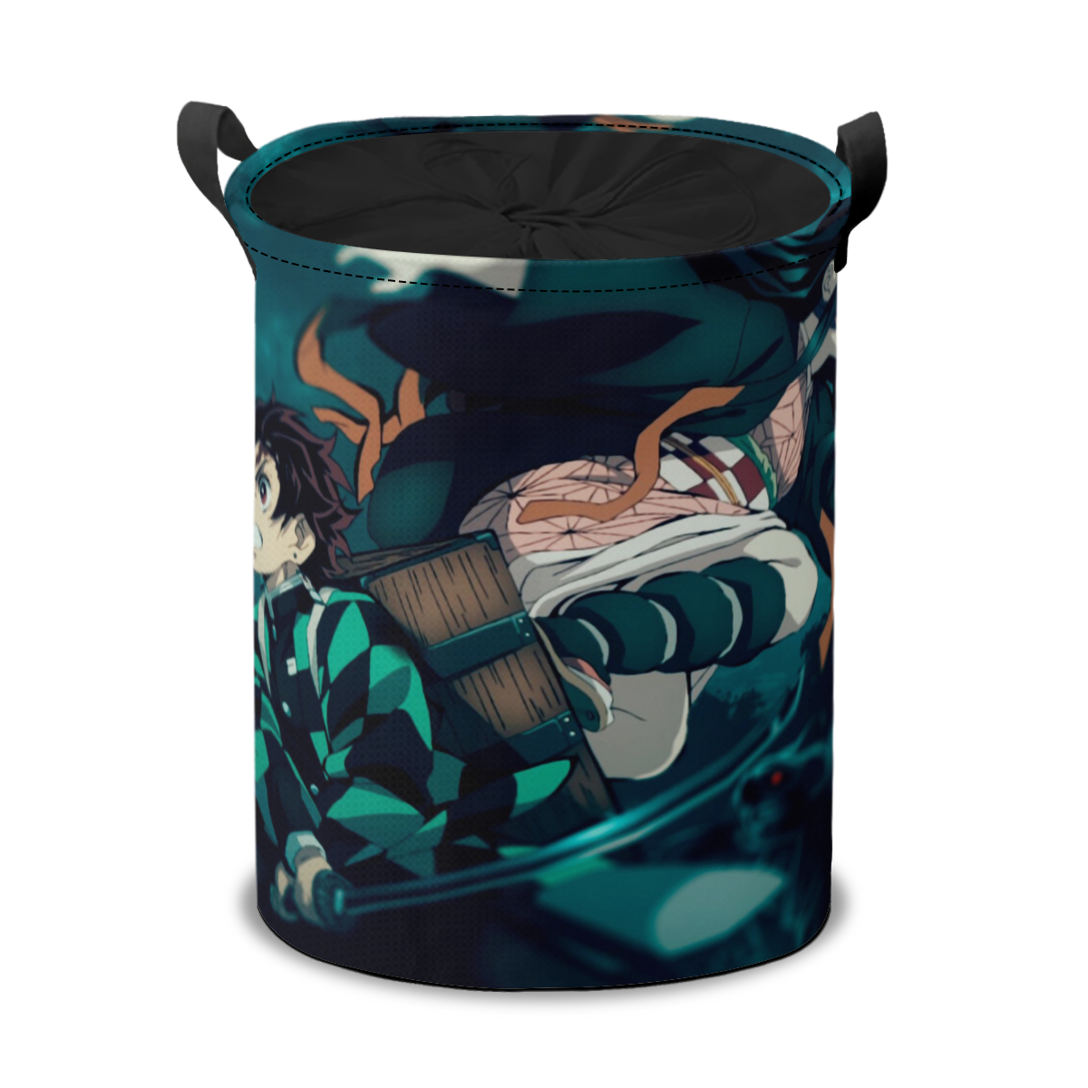 Demon Slayer Laundry Basket with Handle Cartoon Animal Laundry Basket ...