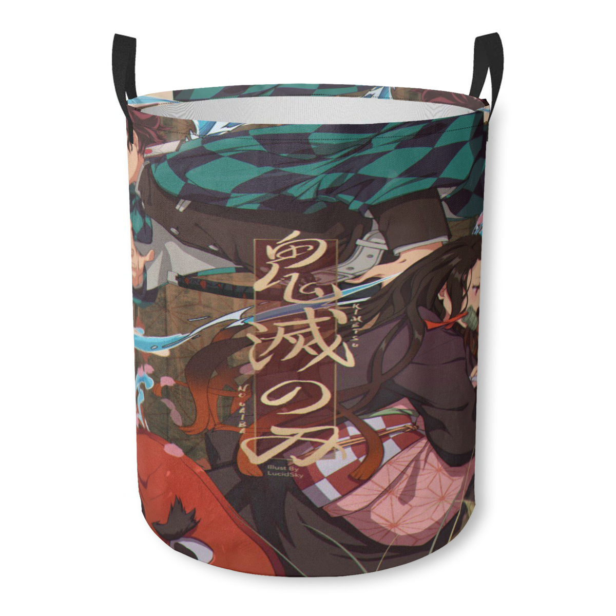 Demon Slayer Laundry Basket with Handle Cartoon Animal Laundry Basket ...