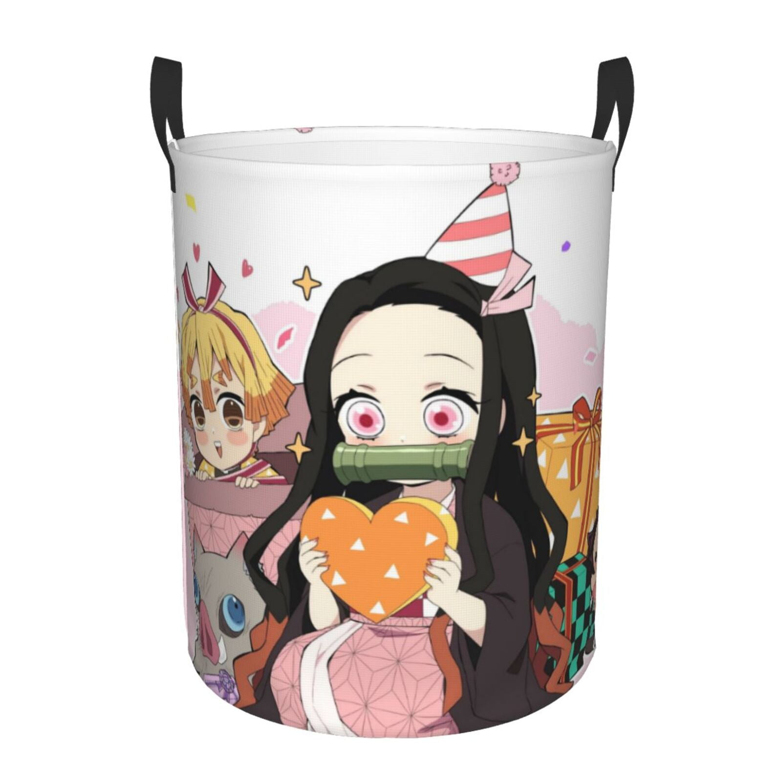 Demon Slayer Laundry Hamper,Waterproof Circular Storage Basket With ...