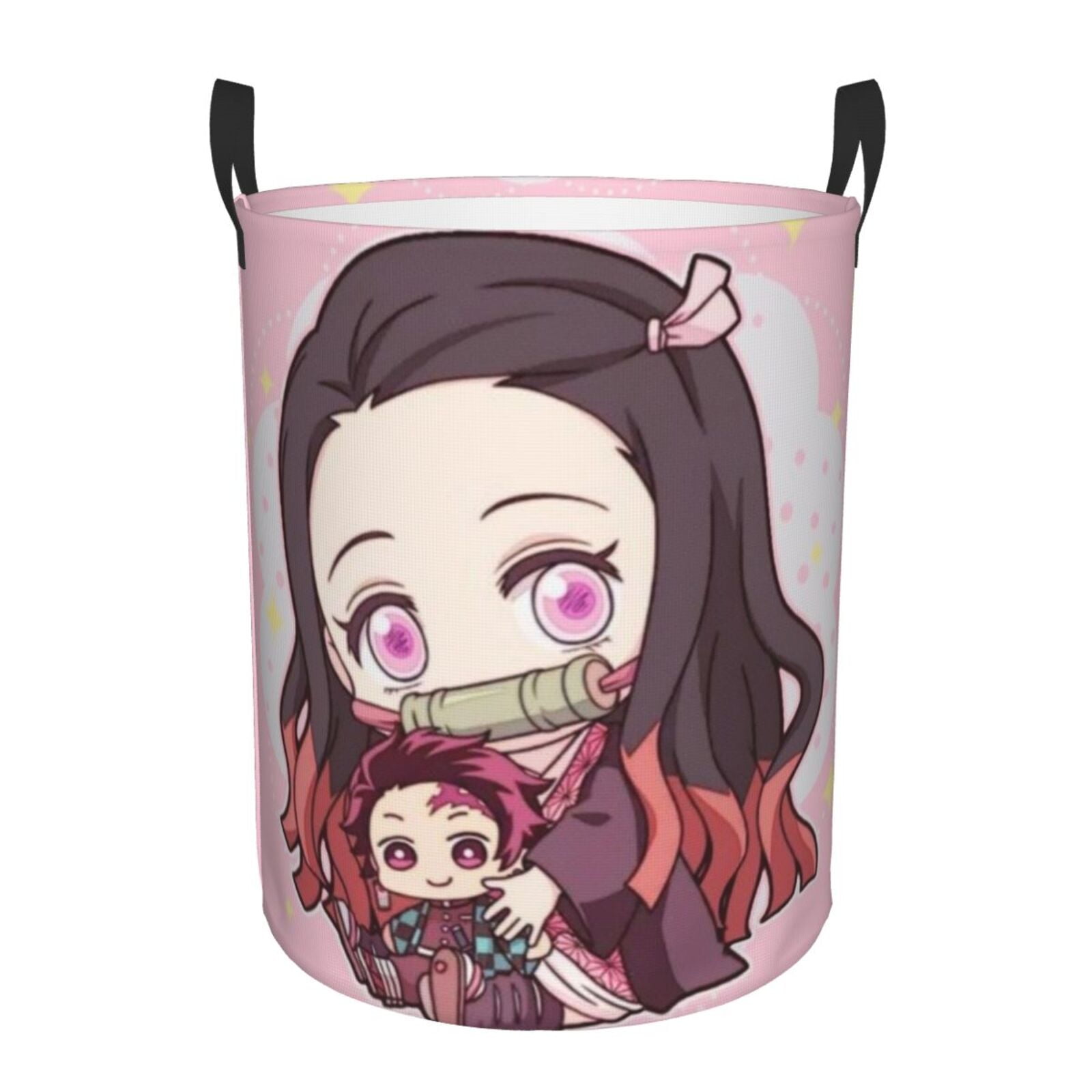 Demon Slayer Laundry Hamper With Handles Clothes Toy Storage Basket For ...