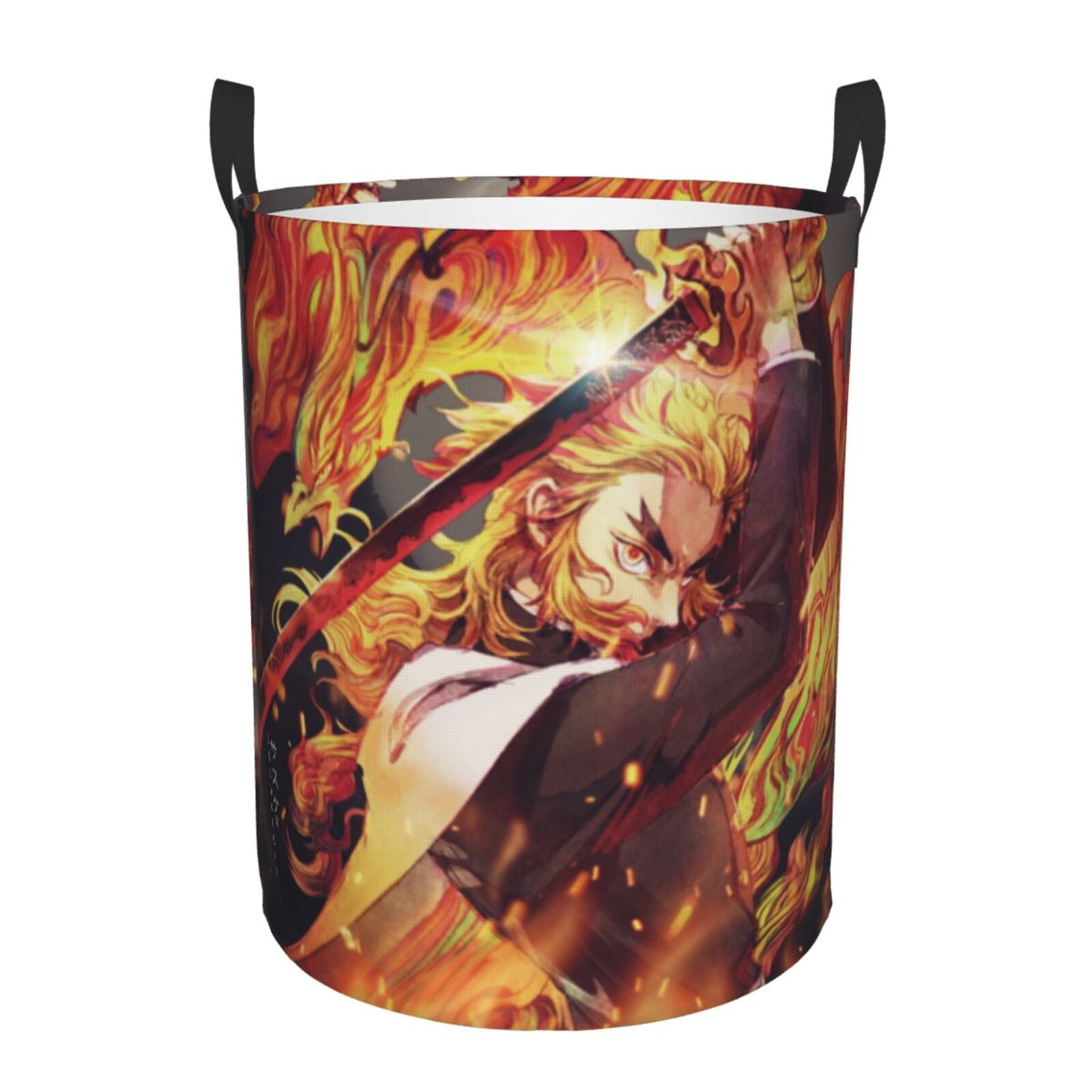 Demon Slayer Laundry Hamper With Handles Clothes Toy Storage Basket For ...