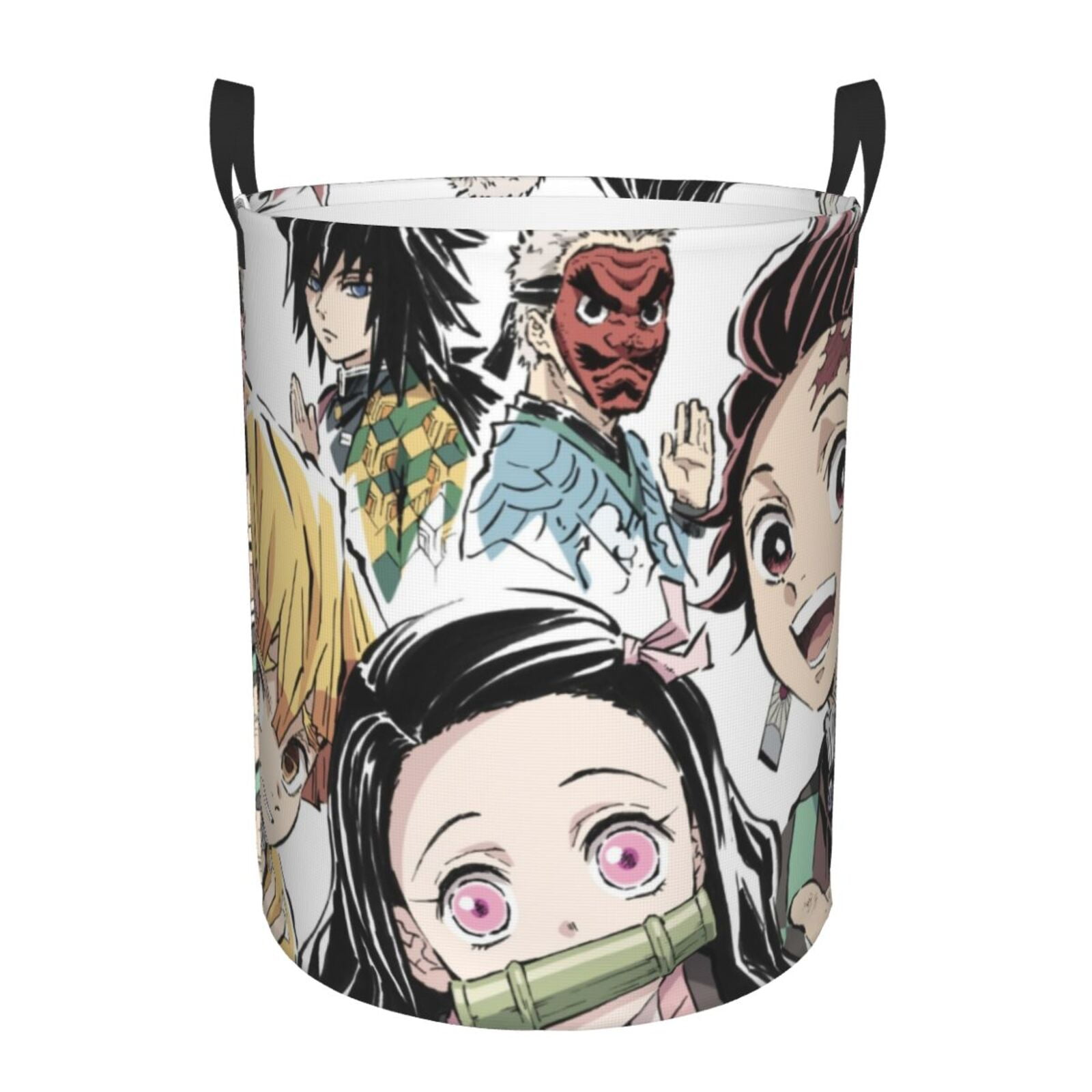 Demon Slayer Laundry Hamper With Handles Clothes Toy Storage Basket For ...