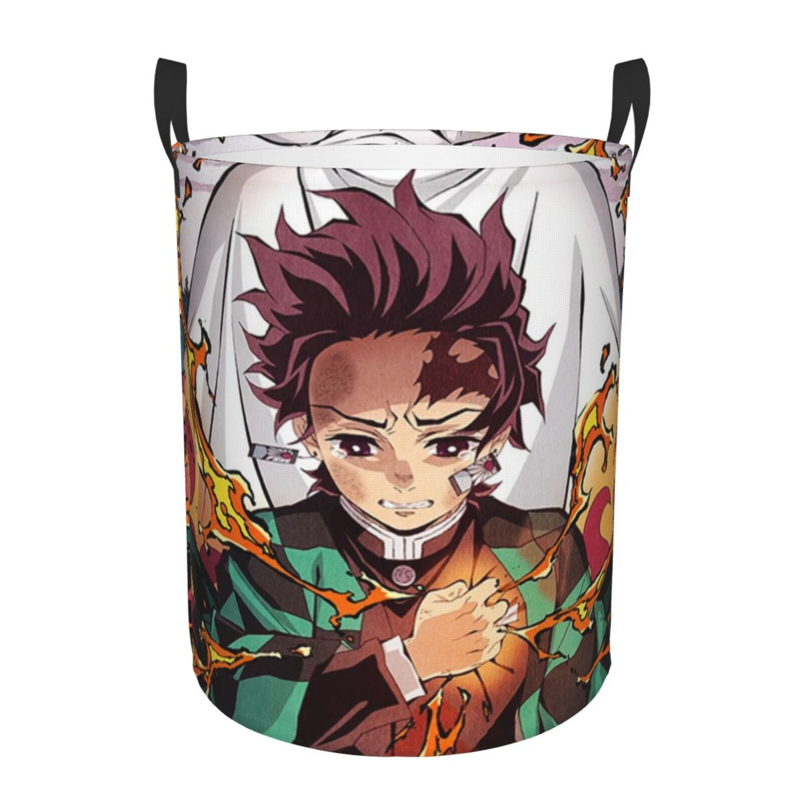 Demon Slayer Laundry Hamper With Handles Clothes Toy Storage Basket For ...