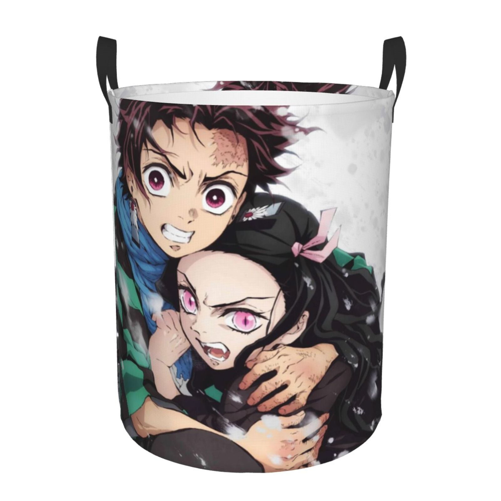 Demon Slayer Laundry Hamper With Handles Clothes Toy Storage Basket For ...