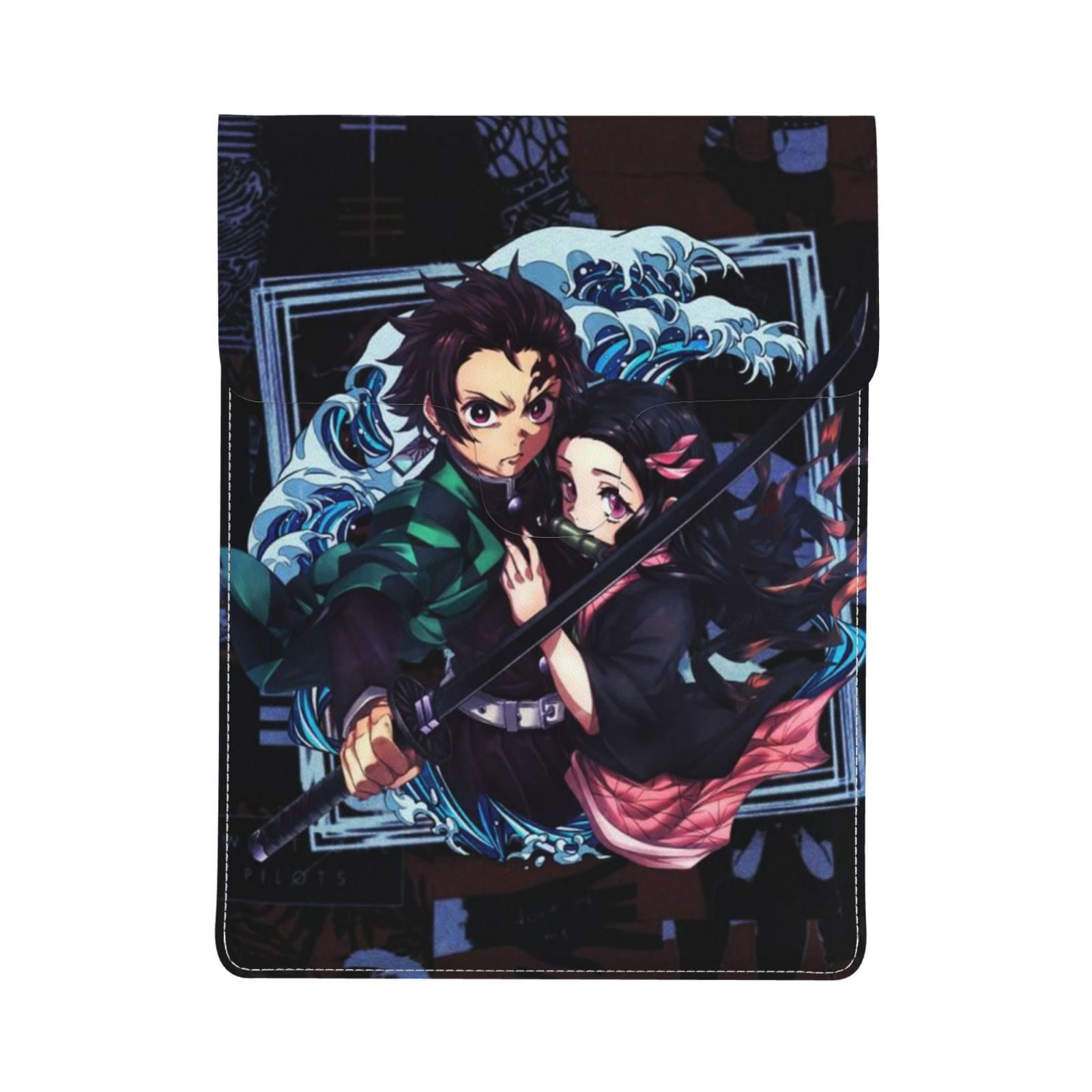 Demon Slayer Leather Laptop Sleeve Case Slim Waterproof Protective ...