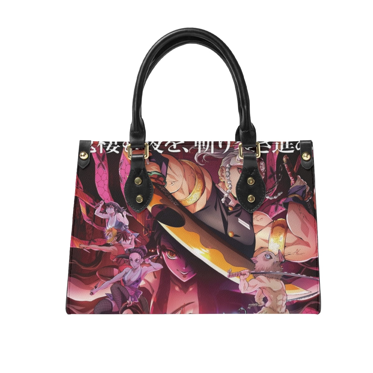 Demon Slayer Leather Women Tote Bag Handbag Shopping Casual Travel Bag ...