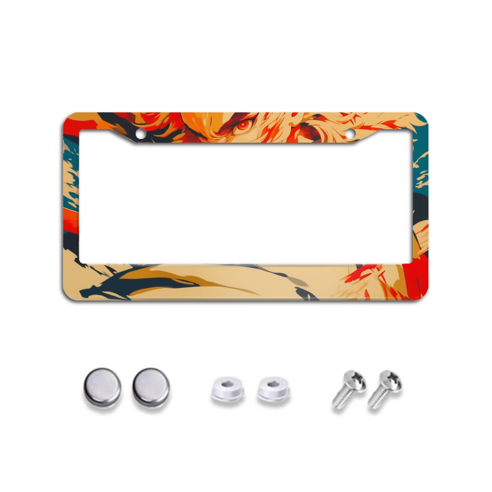 Demon Slayer License Plate Frames for Women Men Car Plate Holder Cover ...