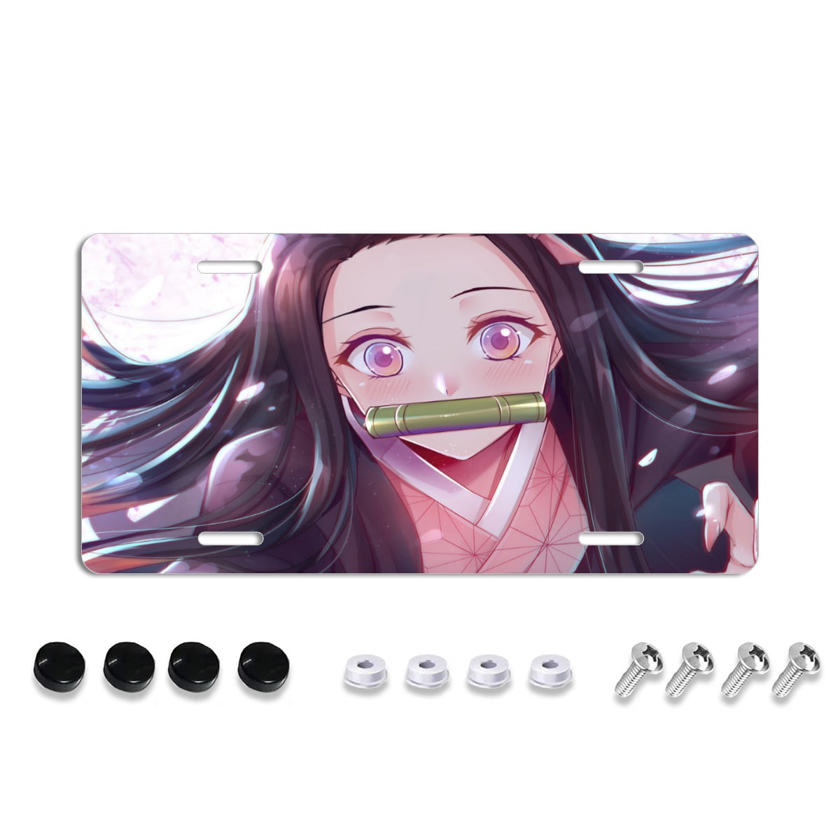 Demon Slayer License plate cover, 1 piece snap-on license plate cover ...