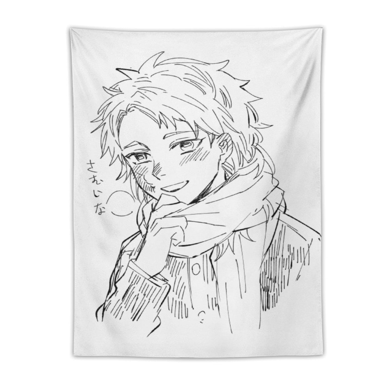 Demon Slayer -Line Art Tapestry Tanjiro Nezuko Kocho 30"x40" in ...