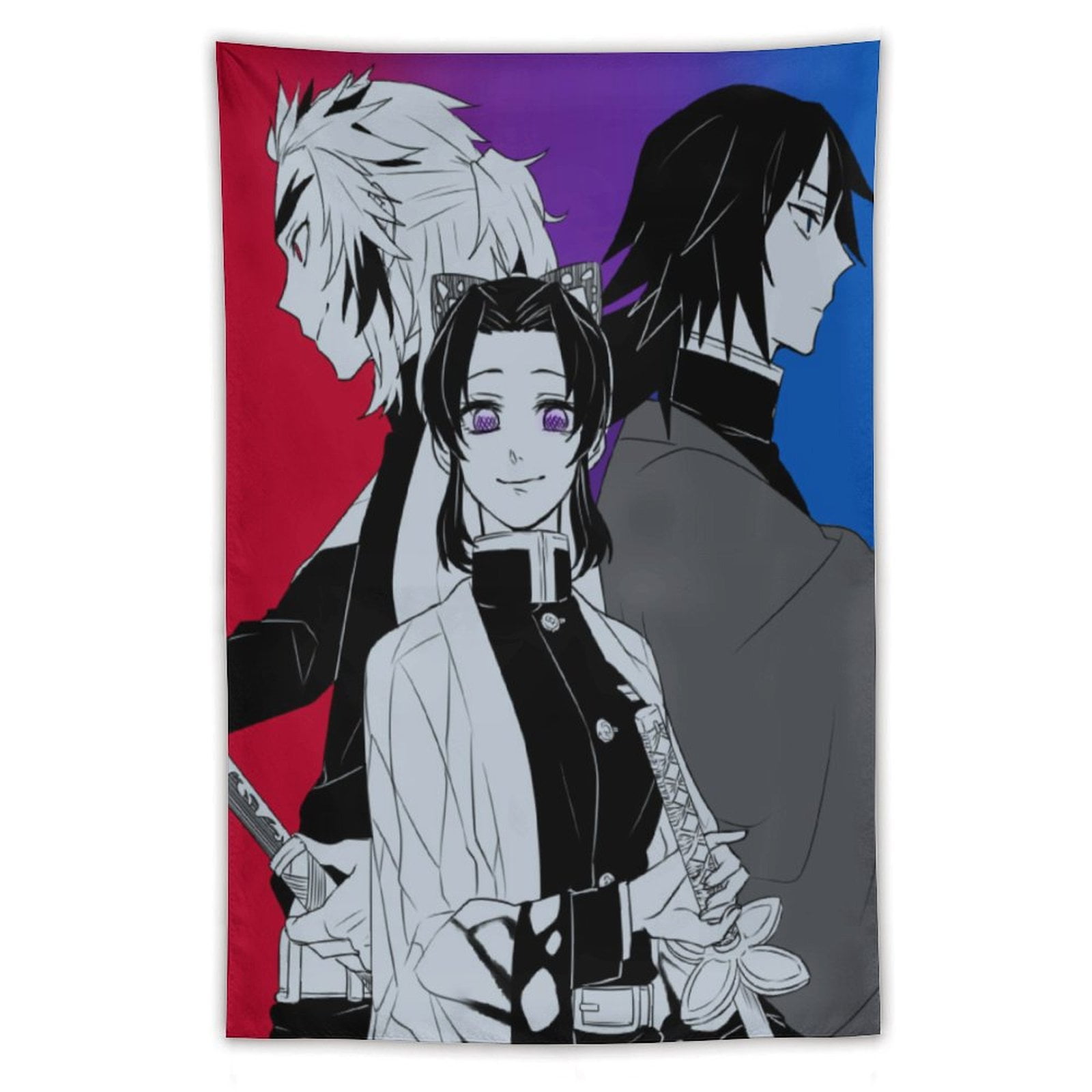 Demon Slayer -Line Art Tapestry Tanjiro Nezuko Kocho 40"x60" in ...