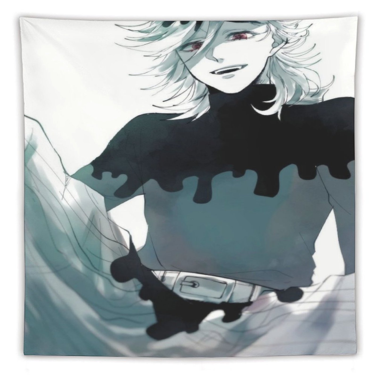 Demon Slayer -Line Art Tapestry Tanjiro Nezuko Kocho 60"x60" in ...