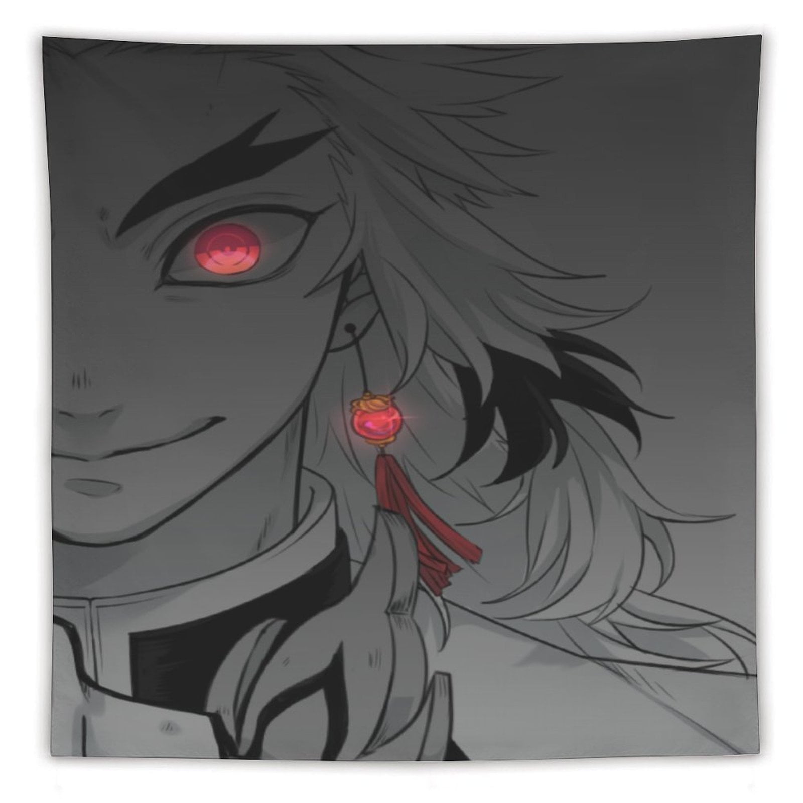 Demon Slayer - Line Art Tapestry Tanjiro Nezuko Kocho 60"x60" in ...