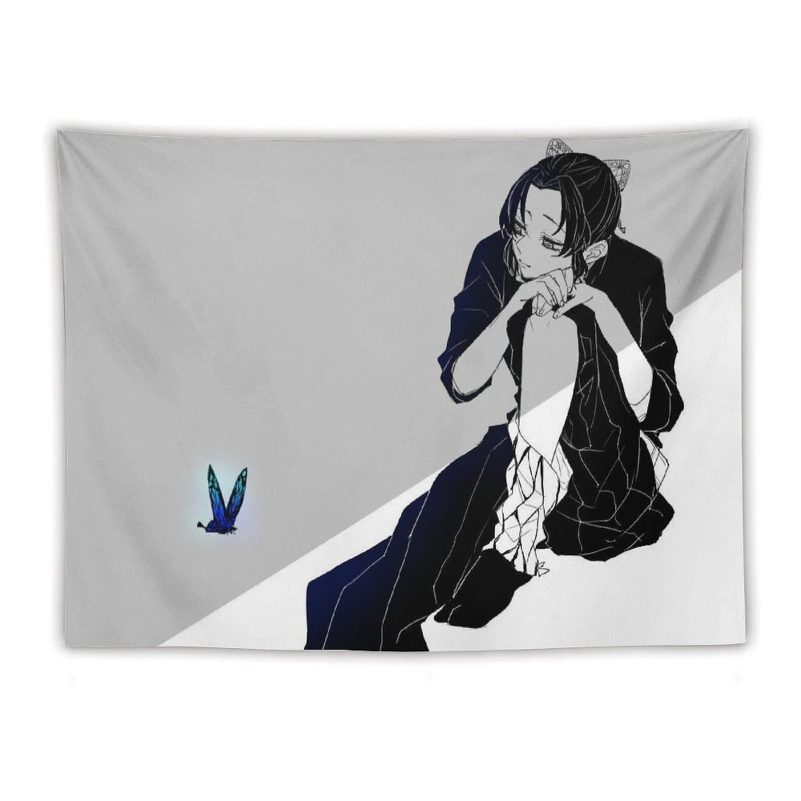 Demon Slayer -Line Art Tapestry Tanjiro Nezuko Kocho 60"x80" in ...