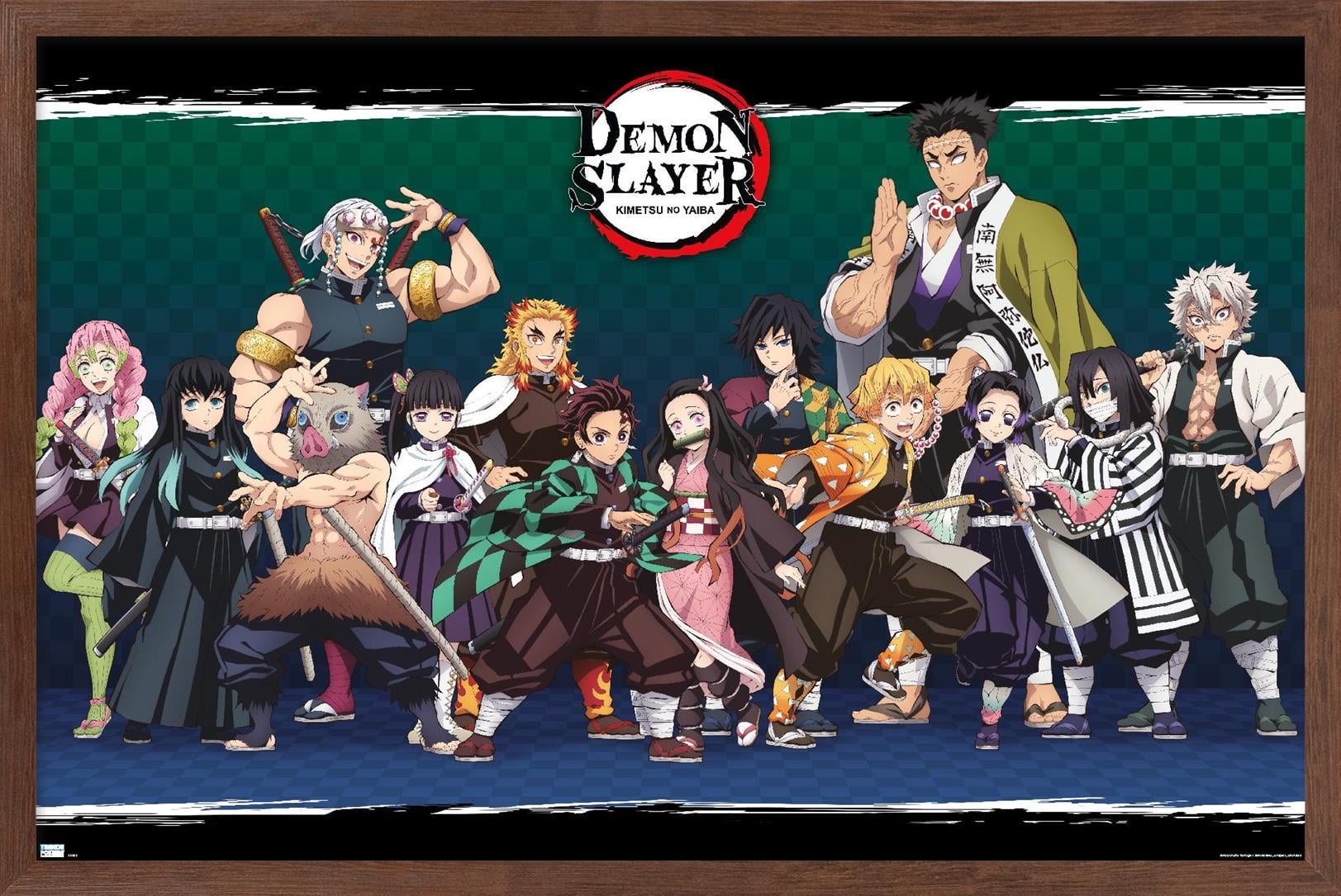 Demon Slayer - Lineup Wall Poster, 22.375" x 34" Framed - Walmart.com